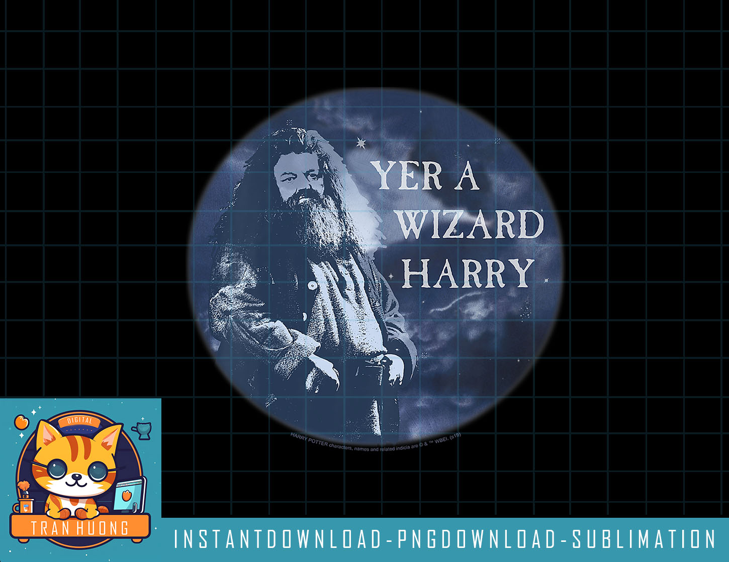 Kids Harry Potter Hagrid Yer A Wizard Harry Portrait png, su | Inspire ...