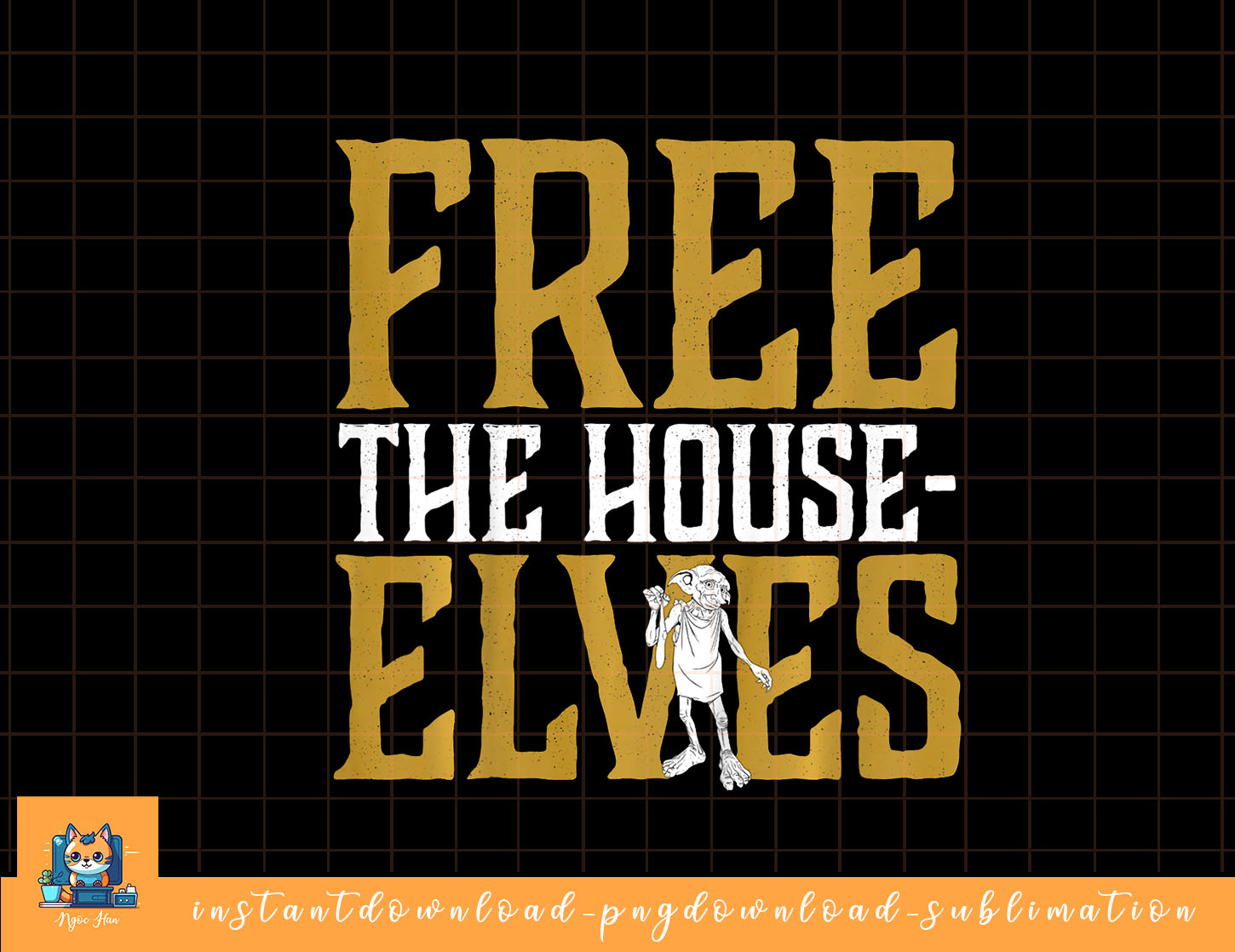 Kids Harry Potter Dobby Free The House-Elves png, sublimate, | Inspire ...