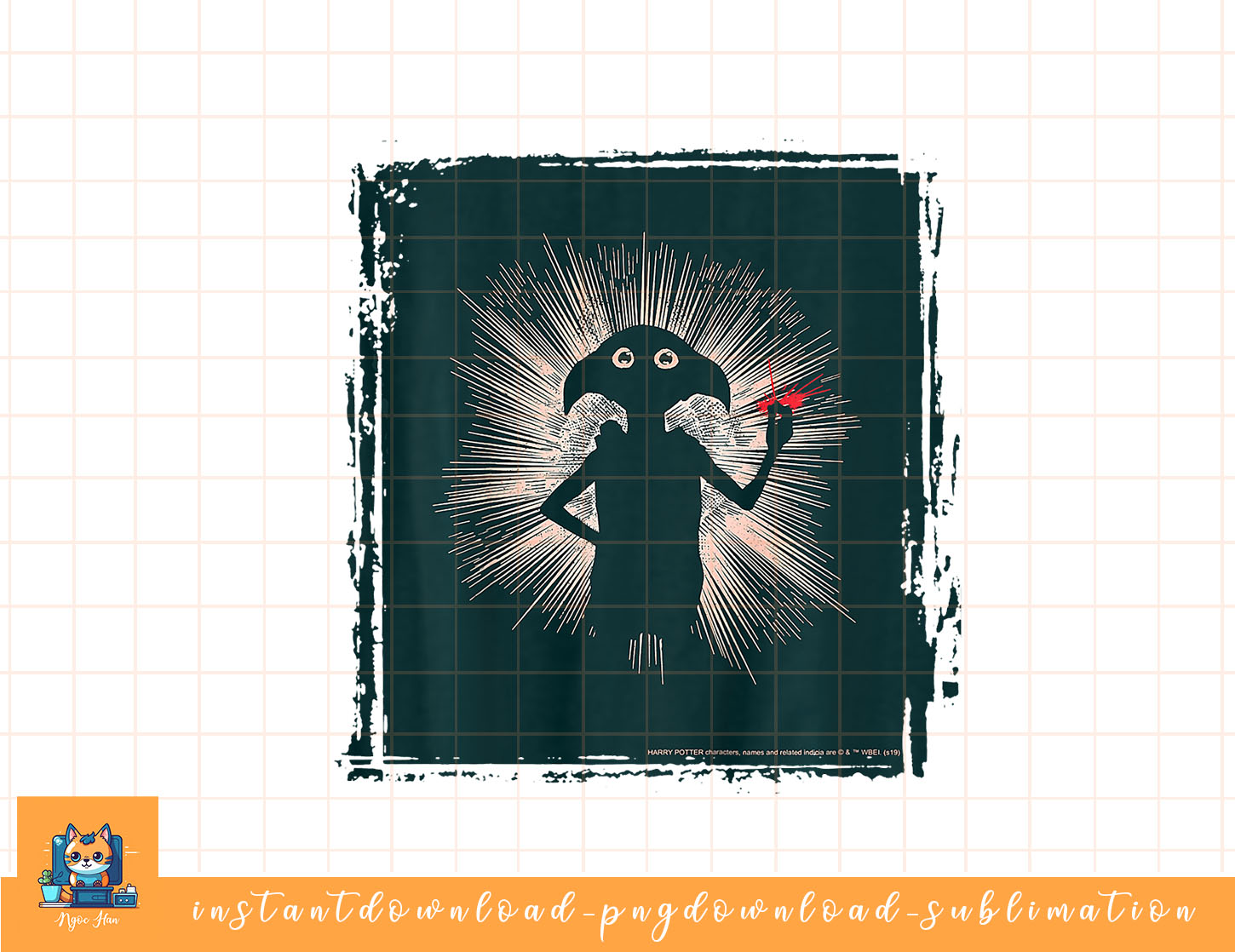 Kids Harry Potter Dobby Magical Snap Silhouette png, sublima | Inspire ...