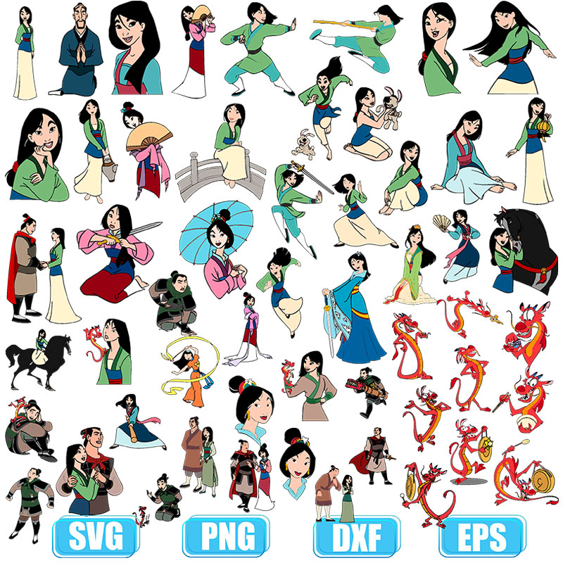 mulan svg,mulan silhouette svg,mulan cricut,disney mulan svg | Inspire ...