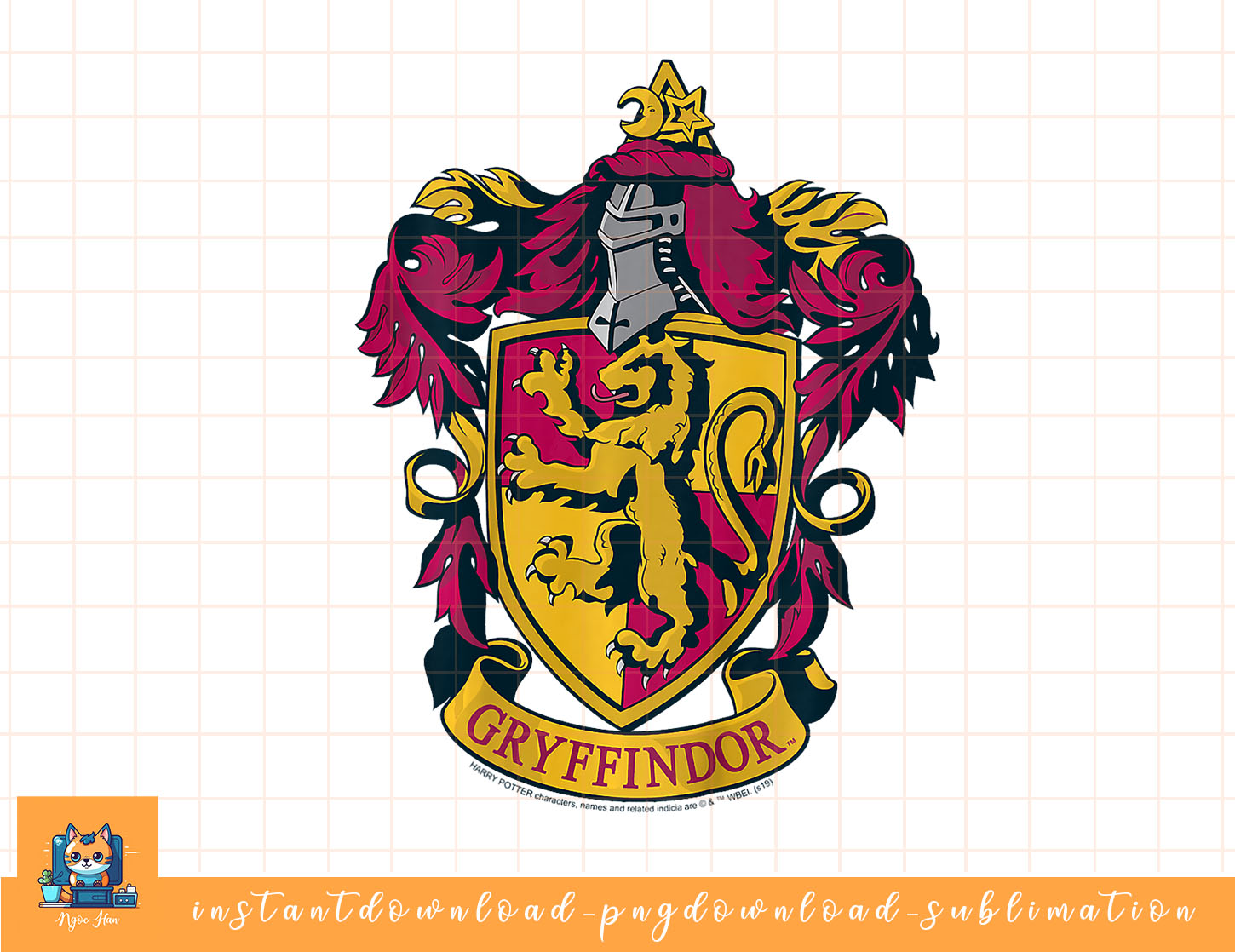 Kids Harry Potter Gryffindor House Crest png, sublimate, dig | Inspire ...