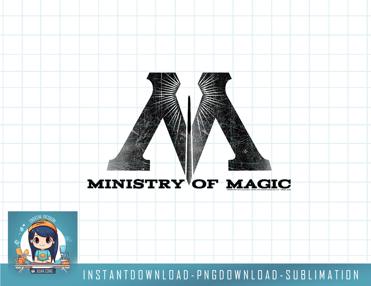 Kids Harry Potter Ministry Of Magic Logo png, sublimate, dig - Inspire ...