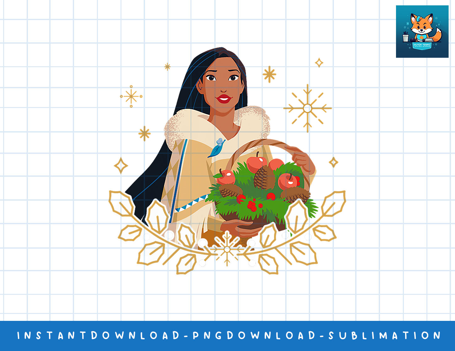 Disney Princess Pocahontas Holiday png, sublimate, digital p - Inspire ...