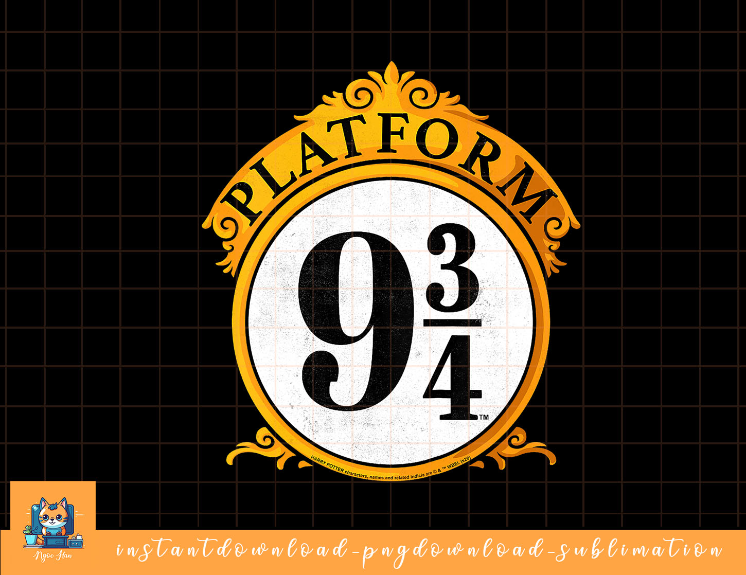 Kids Harry Potter Platform 9 &34 Sign png, sublimate, digita | Inspire ...
