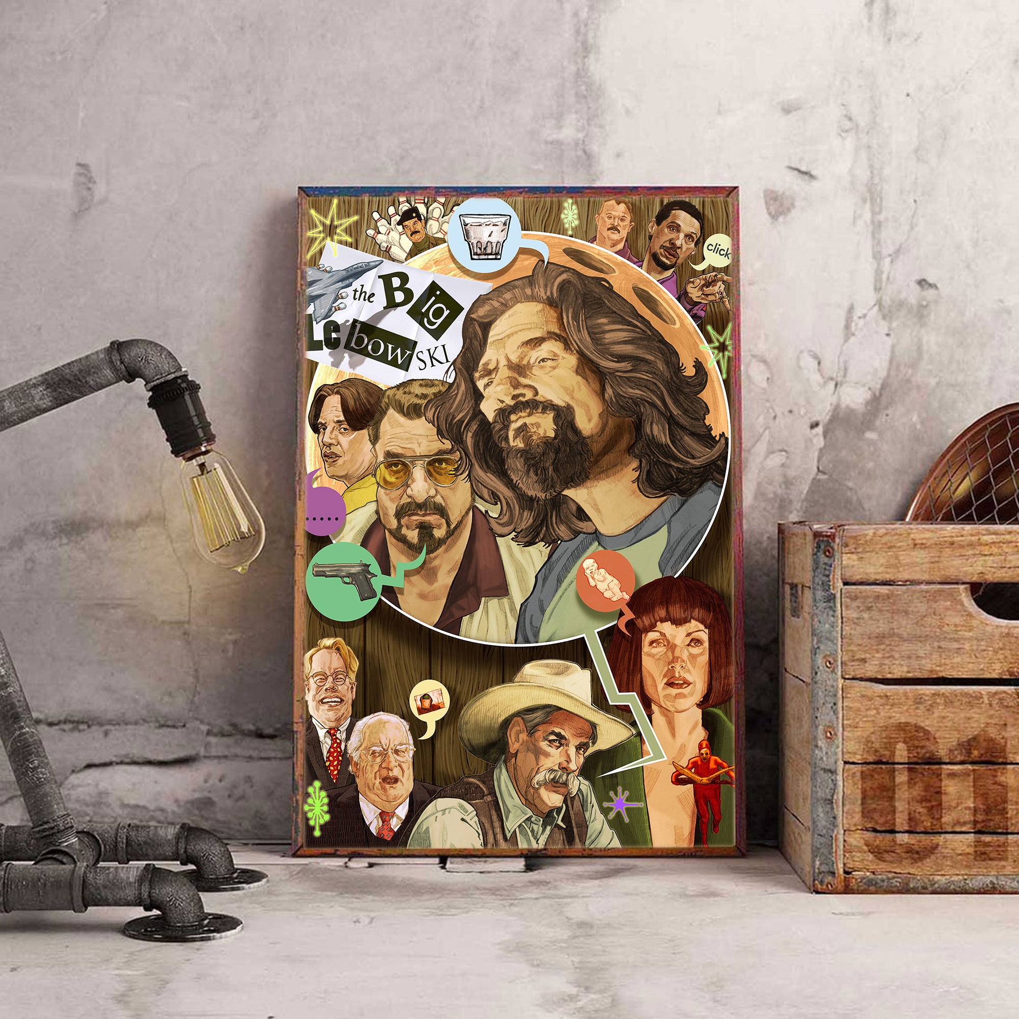 Movie Poster, The Big Lebowski Poster, The Big Lebowski Wall - Inspire ...