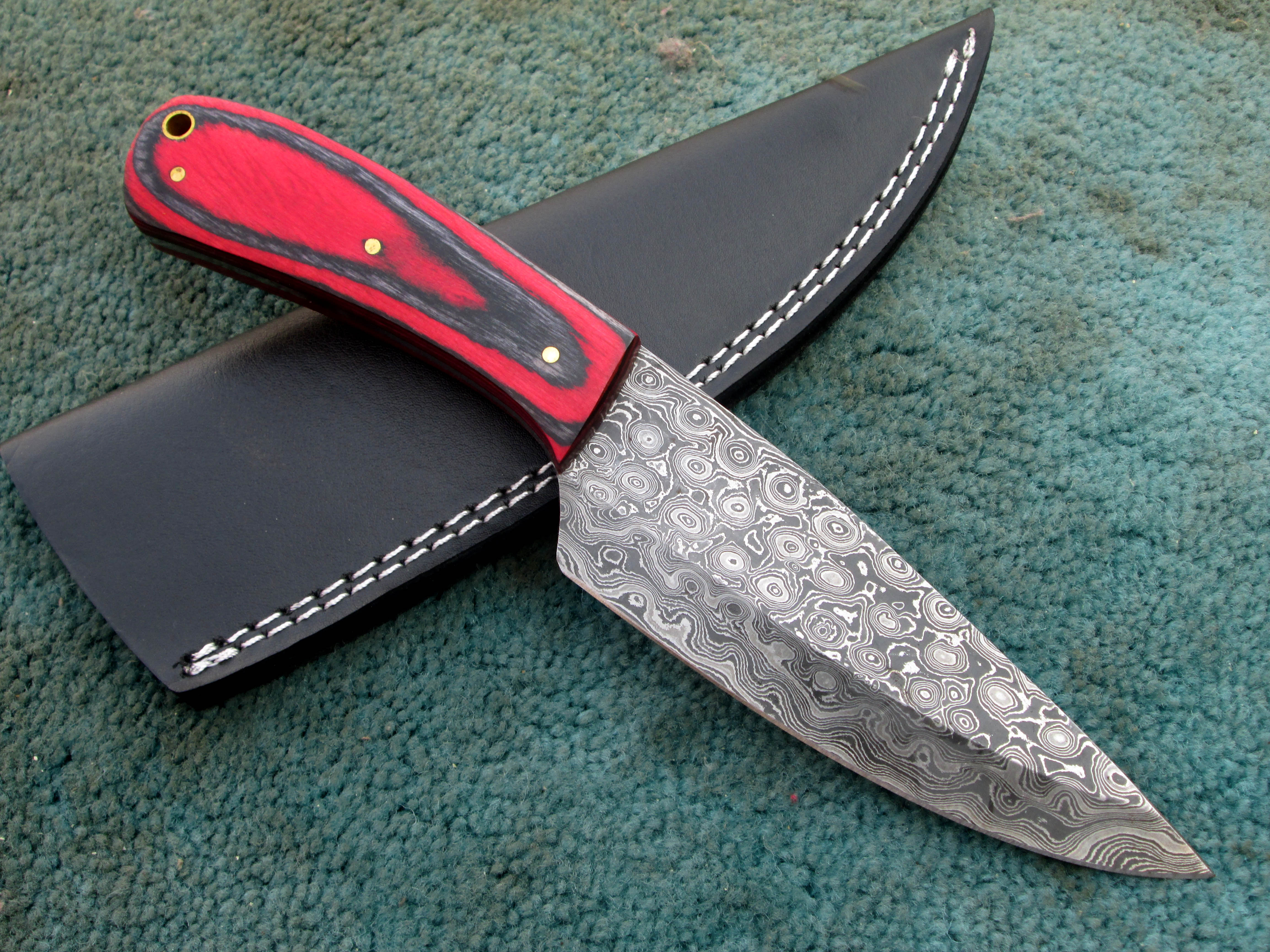 Damascus Knife , Hunting Knife , Skinner Knife , Combat - Inspire Uplift