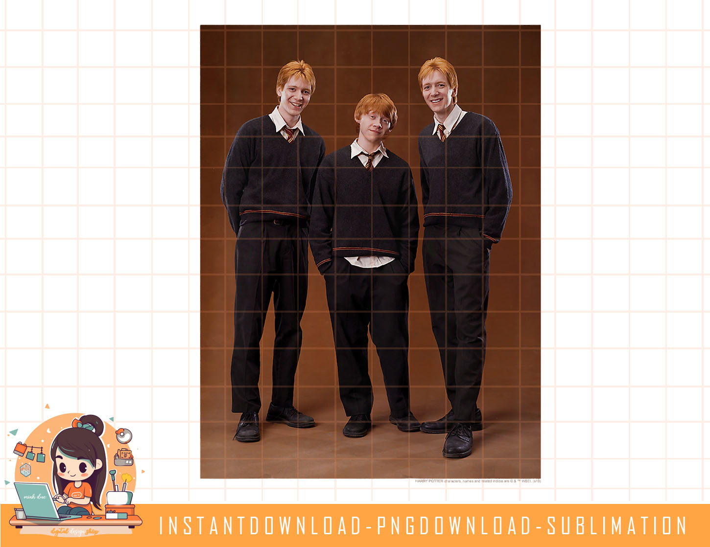 Kids Harry Potter Weasley Brothers Photo png, sublimate, dig - Inspire ...