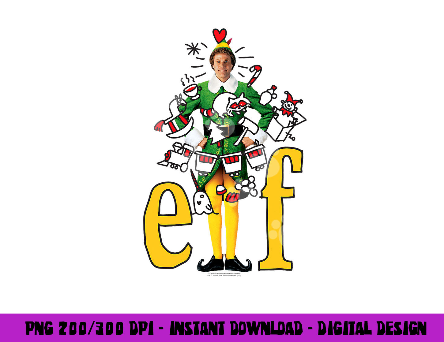 Elf Buddy The Elf png, sublimation - Inspire Uplift