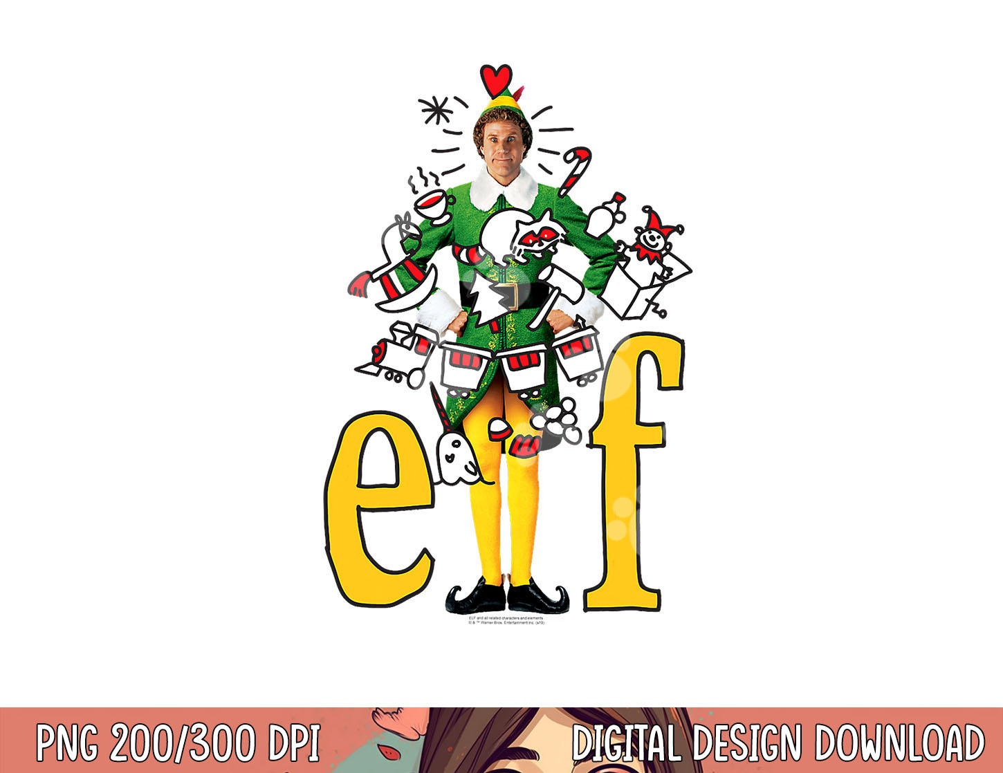 Elf Buddy The Elf png, sublimation - Inspire Uplift