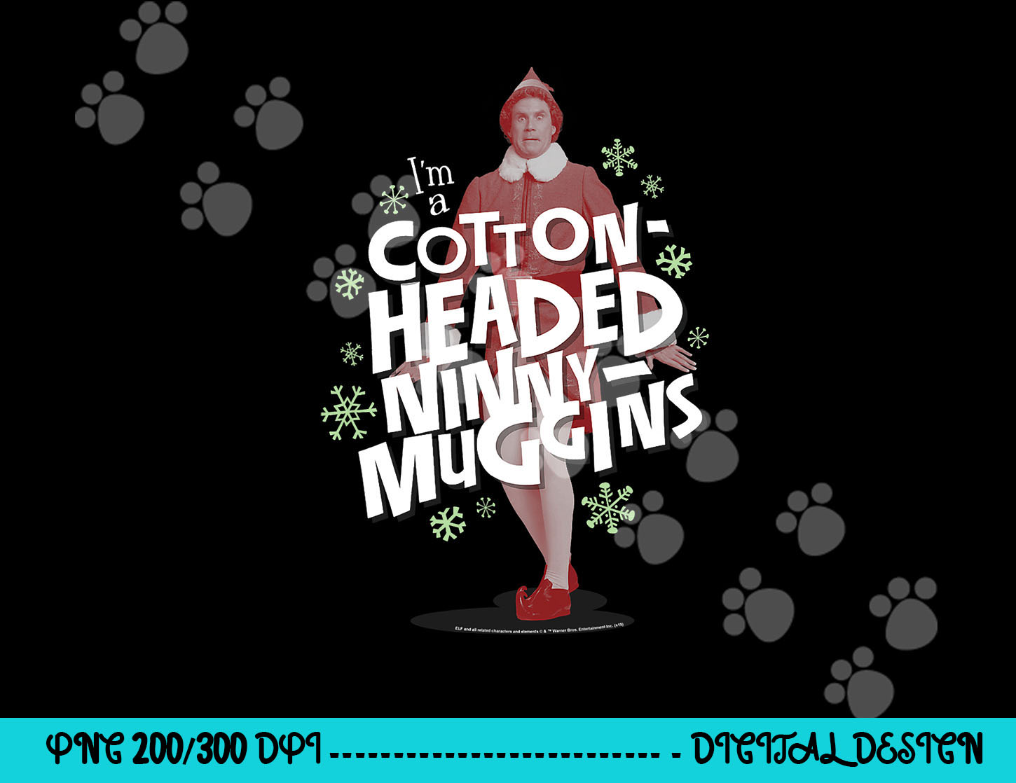 Elf Cotton-Headed Ninny Muggins png, sublimation - Inspire Uplift