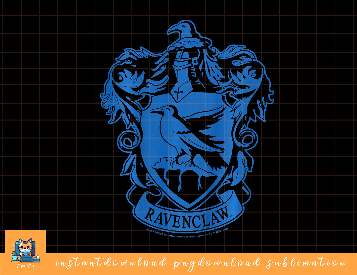 Kids Harry Potter Ravenclaw Simple House Crest png, sublimat | Inspire ...