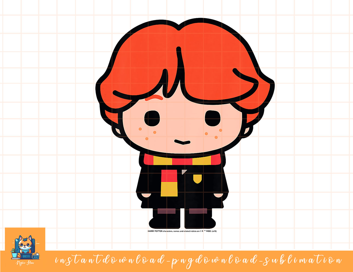 Kids Harry Potter Ron Weasley Cute Cartoon Portrait png, sub | Inspire ...