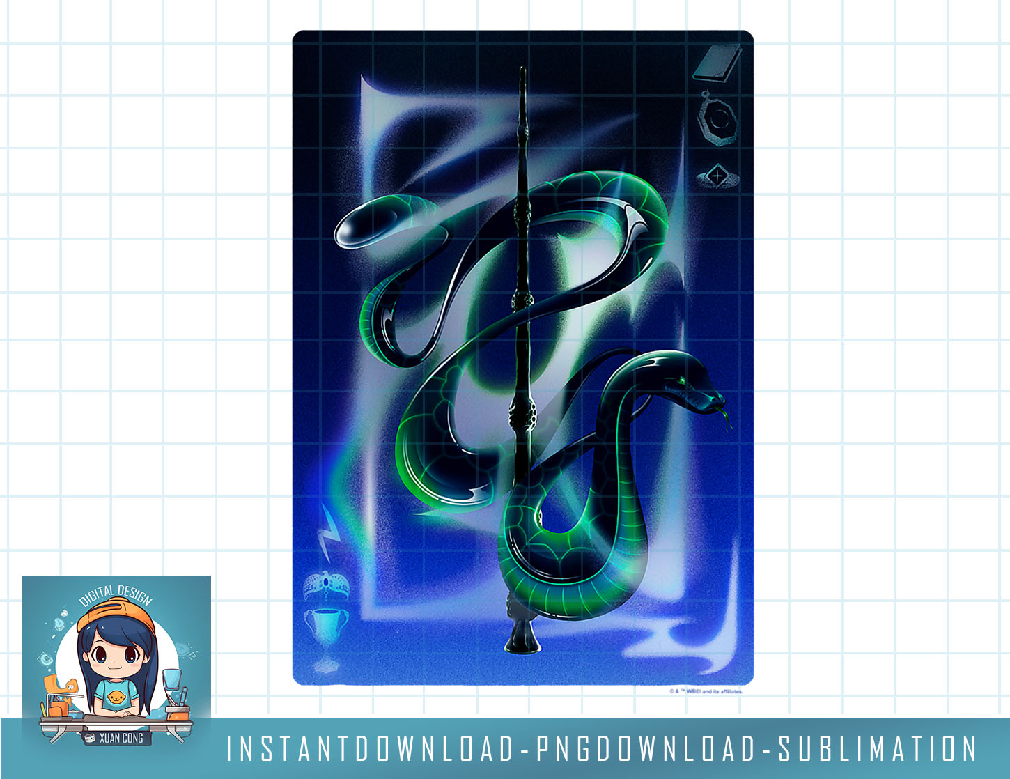 WB100 Harry Potter Horcrux & Elder Wand Playing Card png, su | Inspire ...