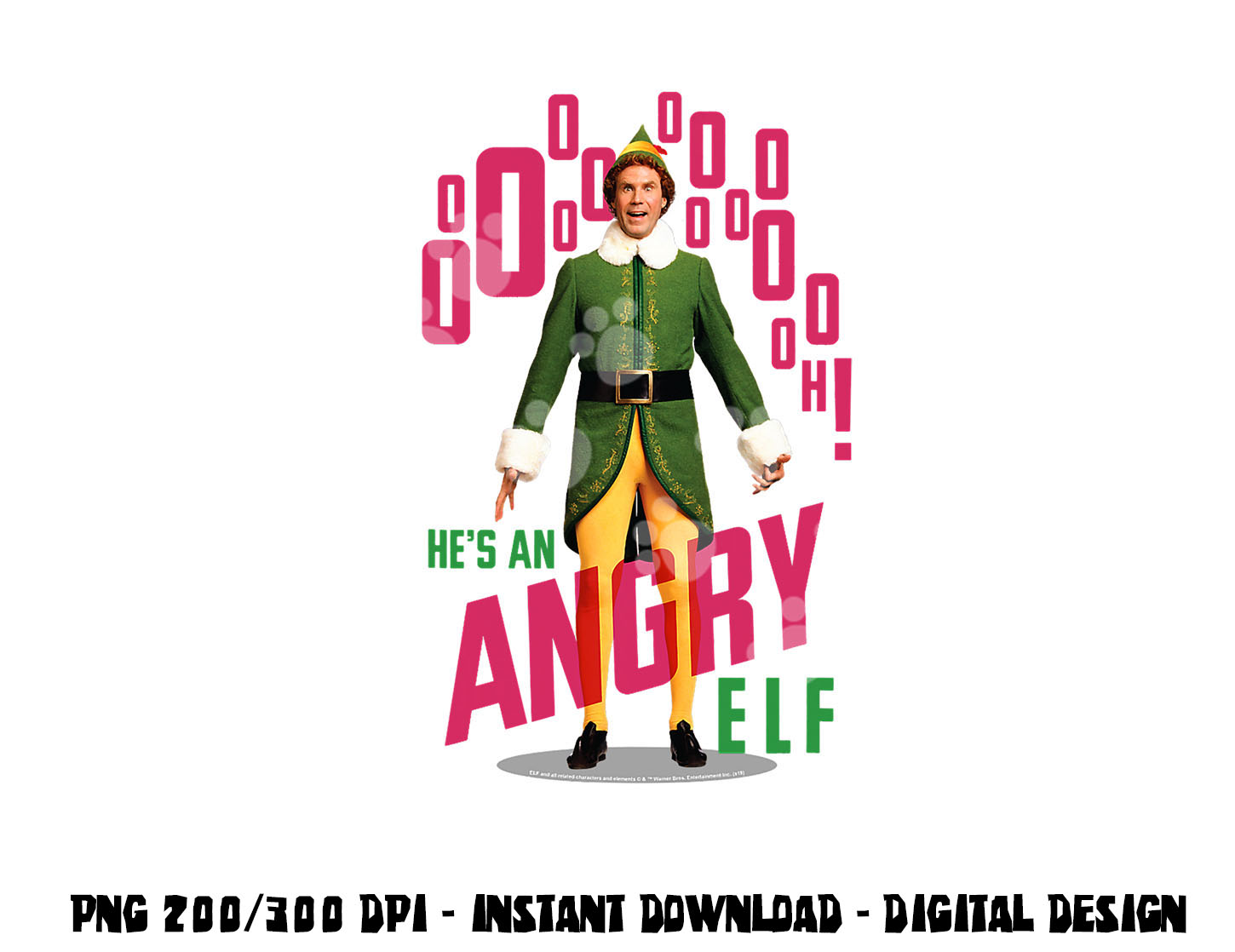 Elf He s an Angry Elf png, sublimation | Inspire Uplift