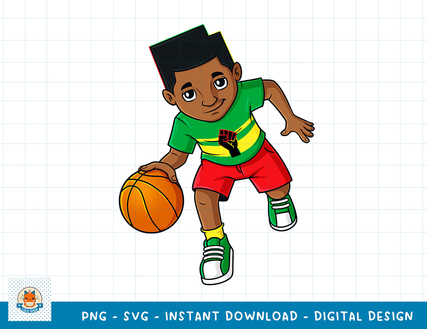 Black King Dribbling A Basketball Brown Skin Boys Kids Teens | Inspire ...