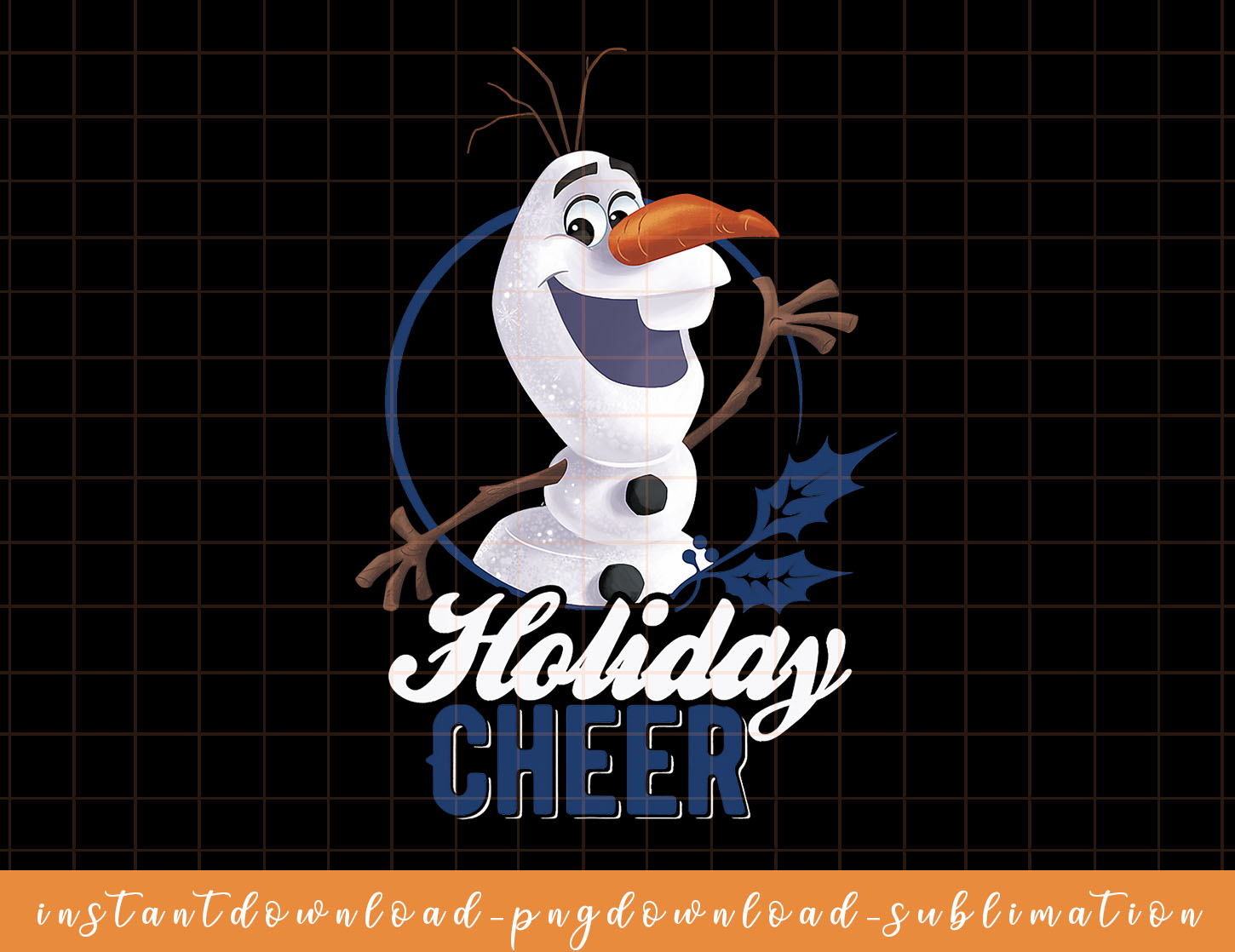 Disney Frozen Olaf Circle Logo Holiday Cheer Christmas png, | Inspire ...