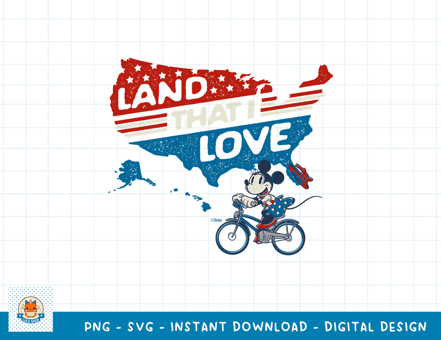 Disney Minnie Mouse America Land That I Love 4th of July png - Inspire ...