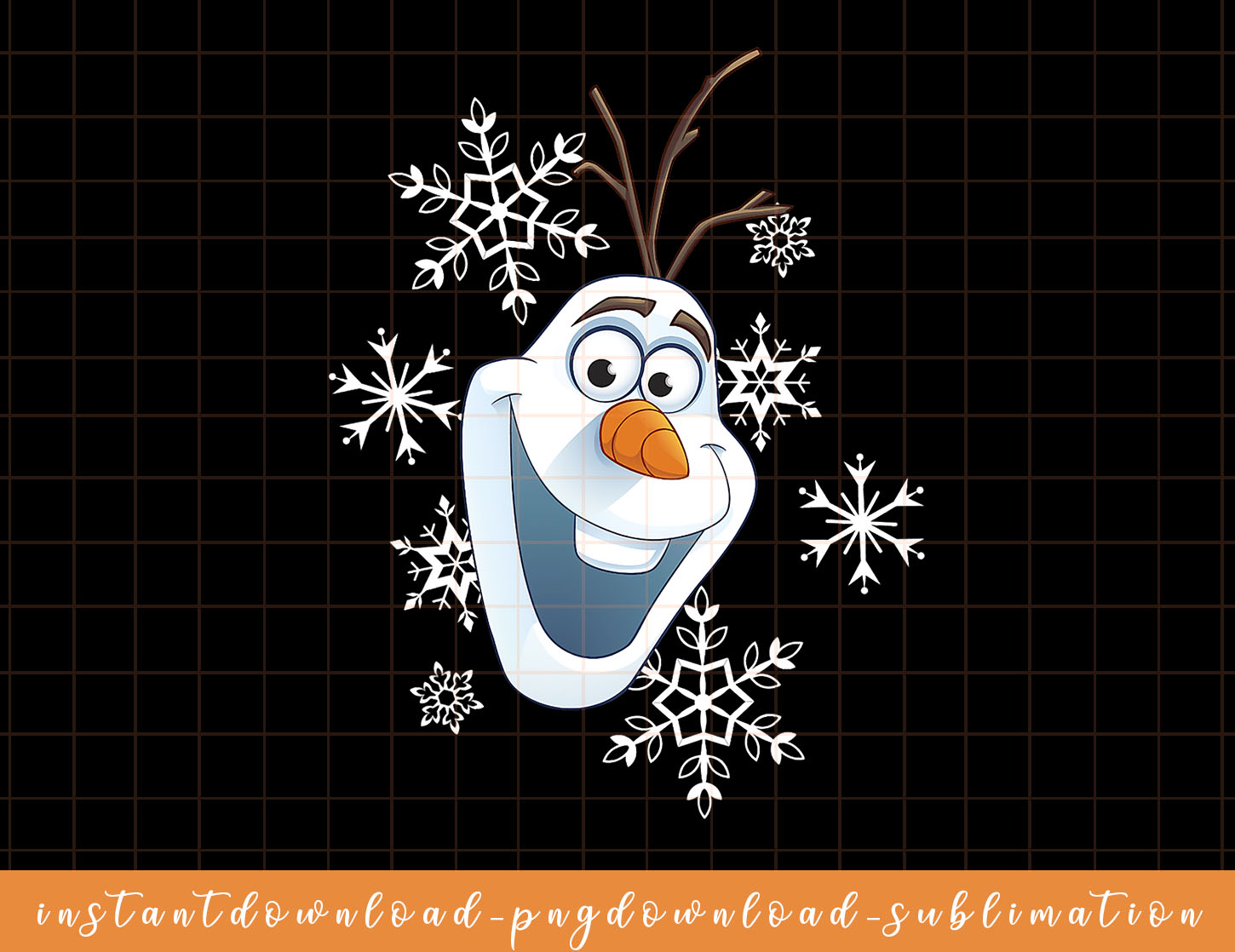 Disney Frozen Olaf Smile Snowflake Christmas T-Shirt png, su | Inspire ...