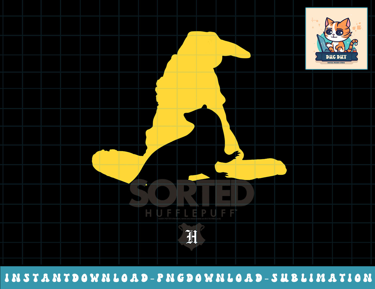 Harry Potter Hufflepuff Sorted png, sublimate, digital downl | Inspire ...