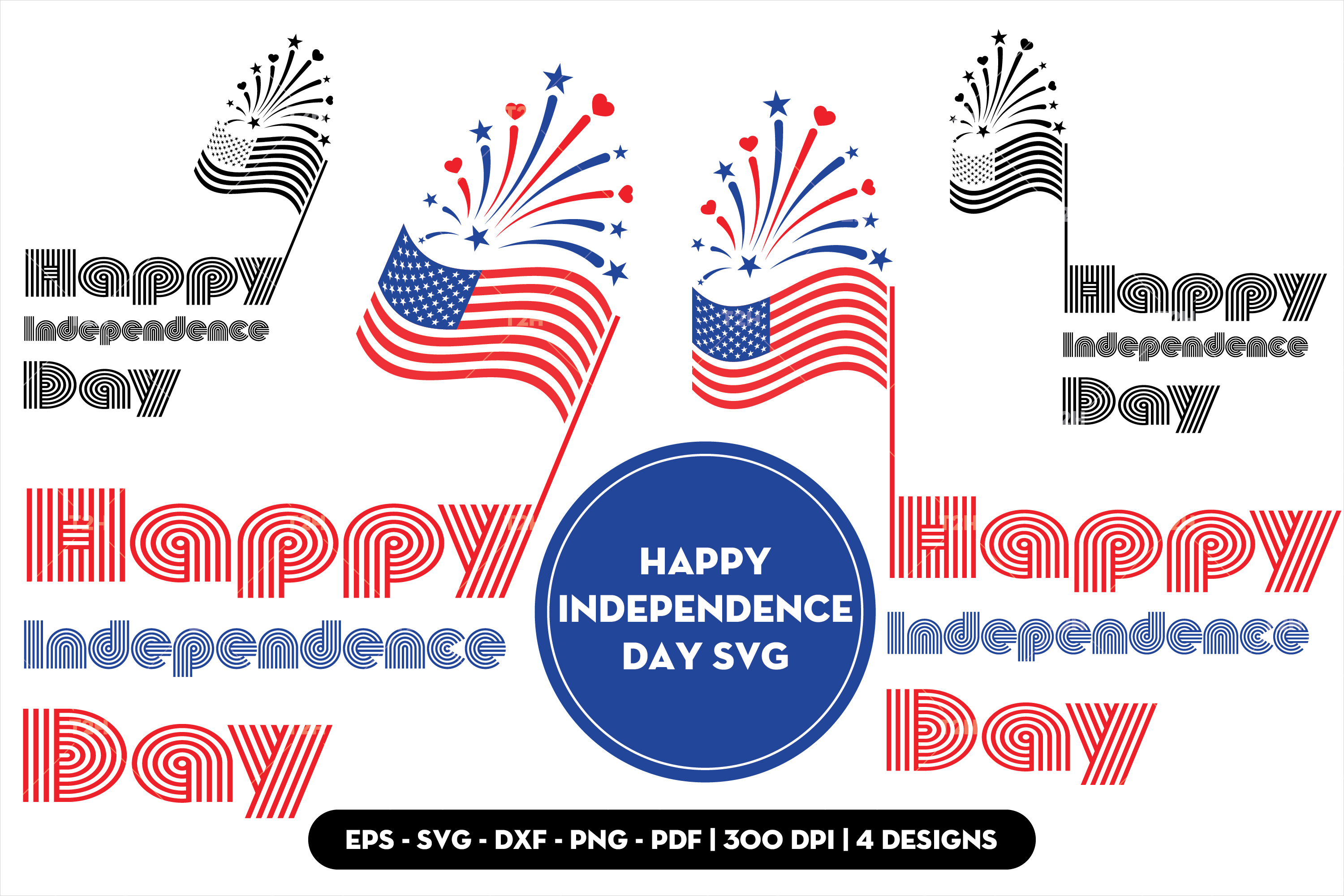 Happy Independence Day SVG | Inspire Uplift