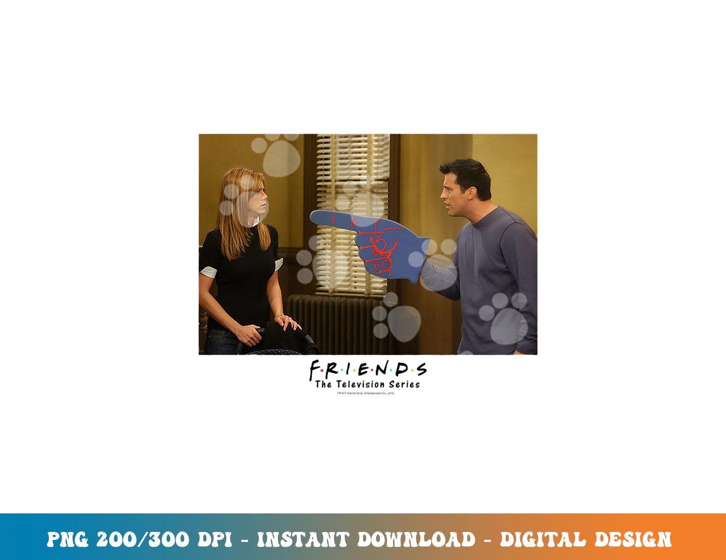 Friends Big Finger png, sublimation | Inspire Uplift