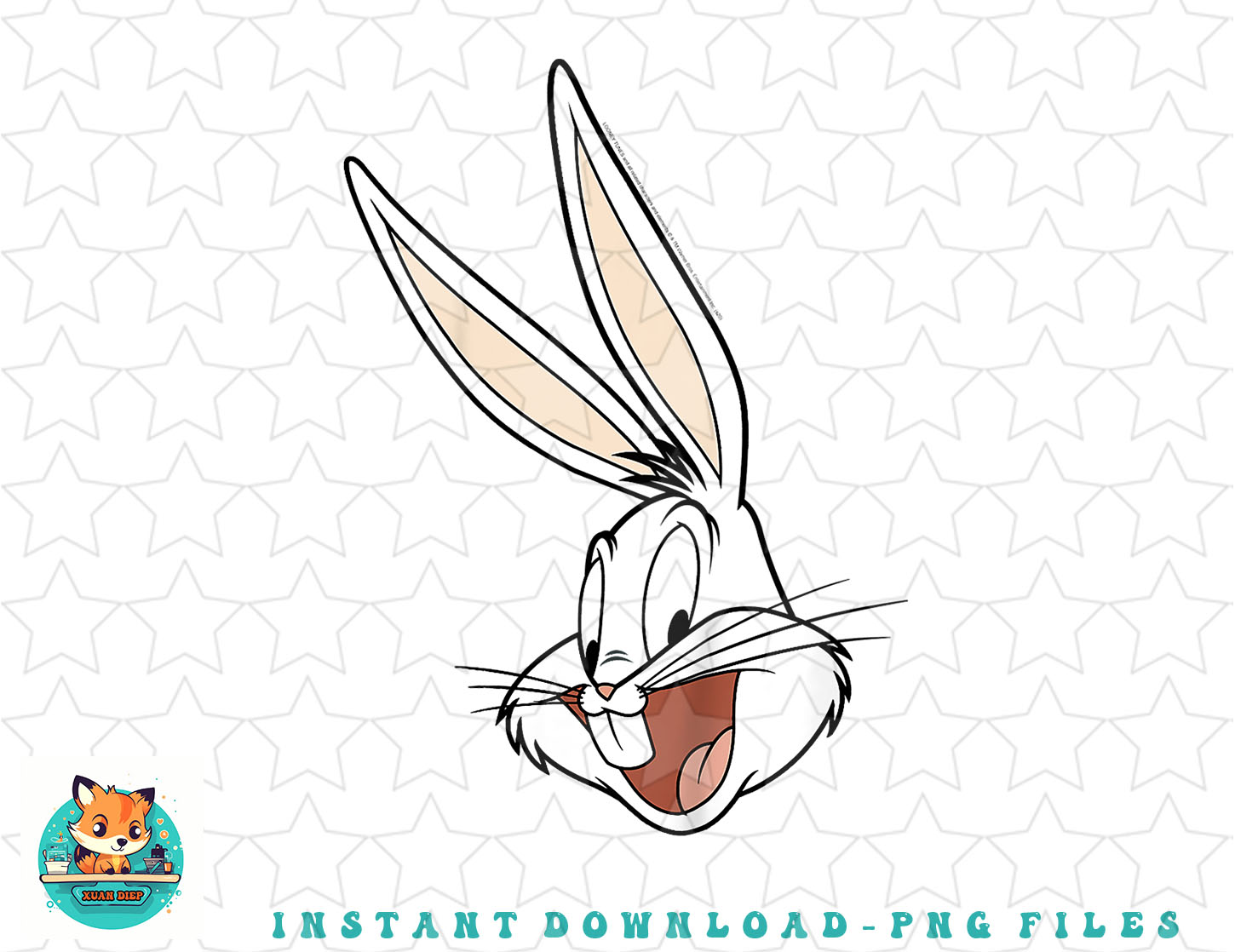 Kids Looney Tunes Bugs Bunny Big Face png, sublimation, digi - Inspire ...