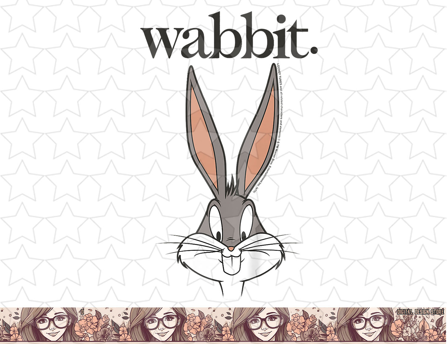 Kids Looney Tunes Bug Bunny Wabbit Big Face png, sublimation - Inspire ...