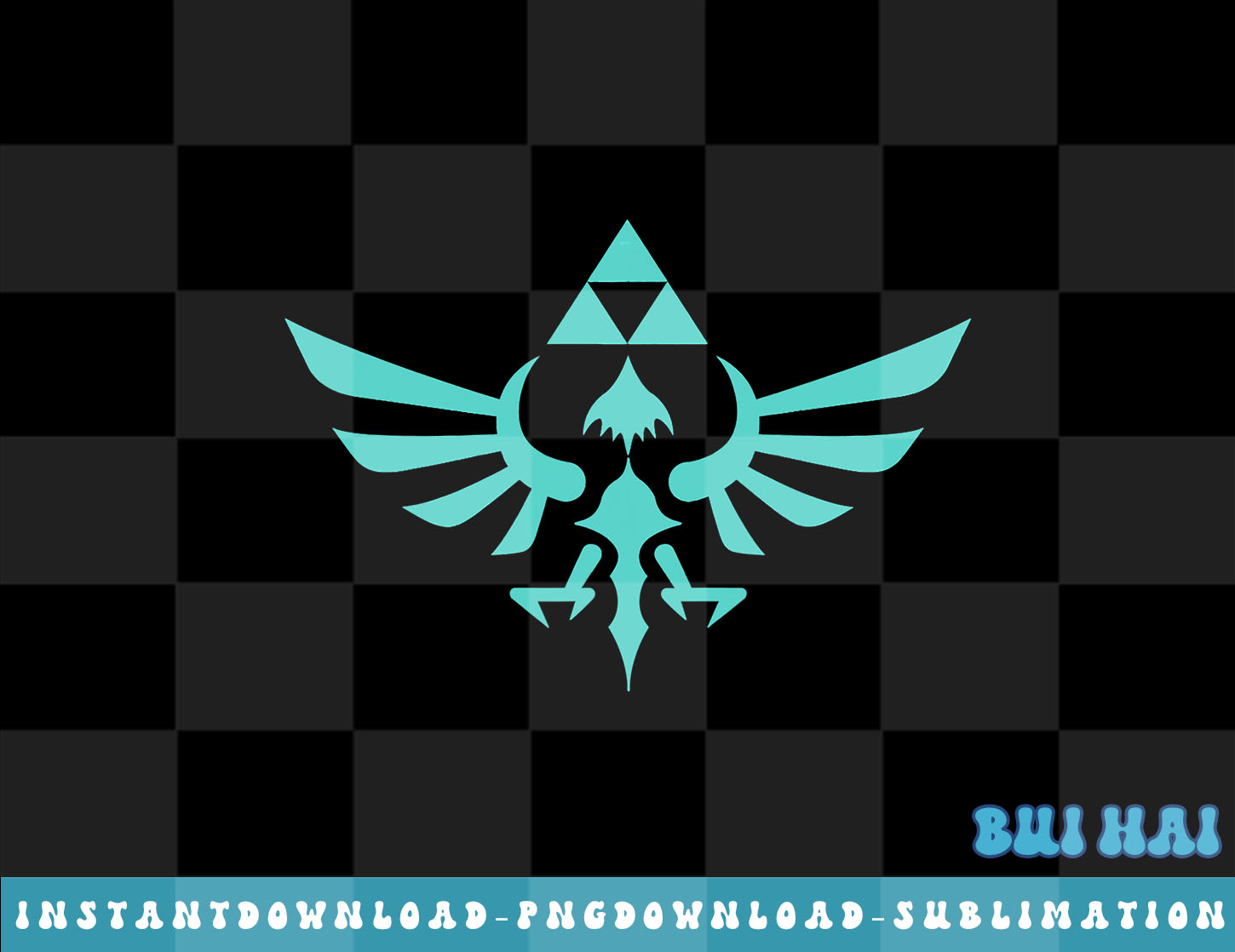 Legend Of Zelda Blue Royal Crest png, sublimate, digital dow | Inspire ...