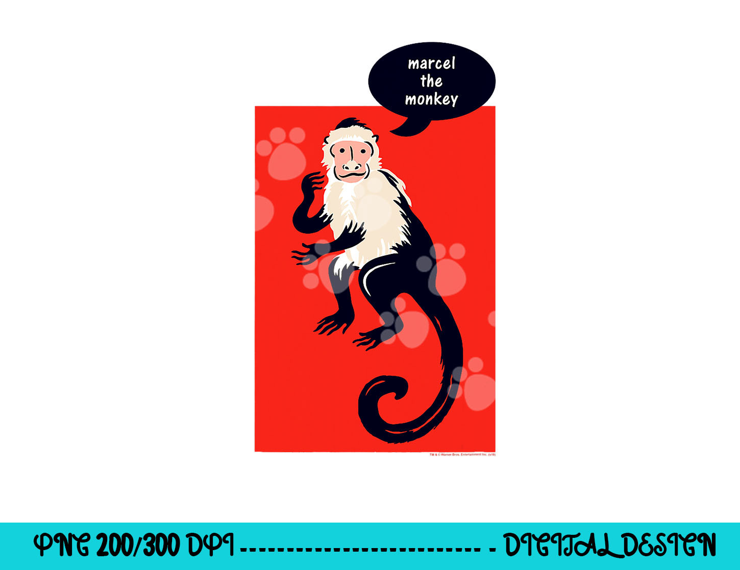 Friends Marcel the Monkey png, sublimation | Inspire Uplift