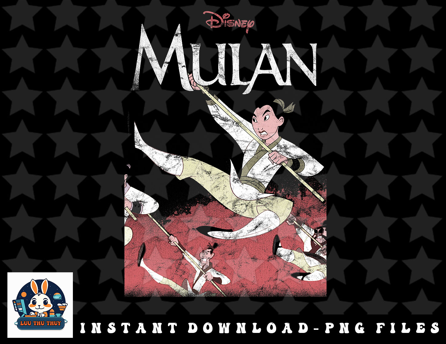 Disney Mulan Action Pose Portrait png, sublimation, digital - Inspire ...