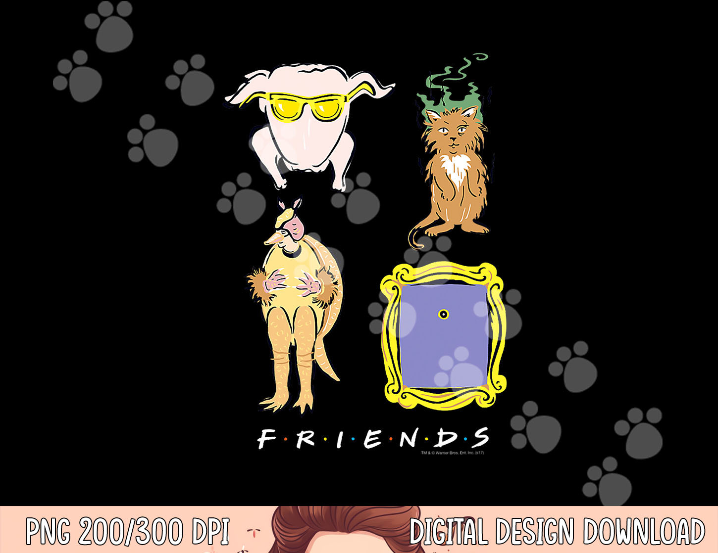 Friends Symbols T Shirt png, sublimation - Inspire Uplift