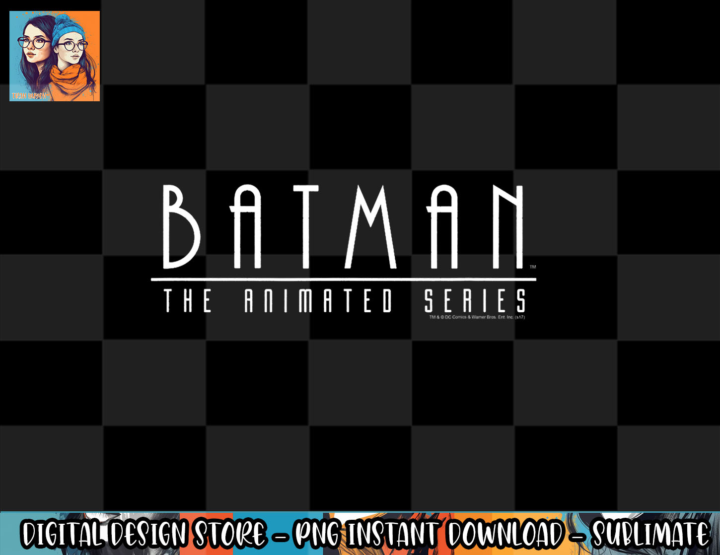 Batman Animated Series Logo png, sublimate, digital download | Inspire ...