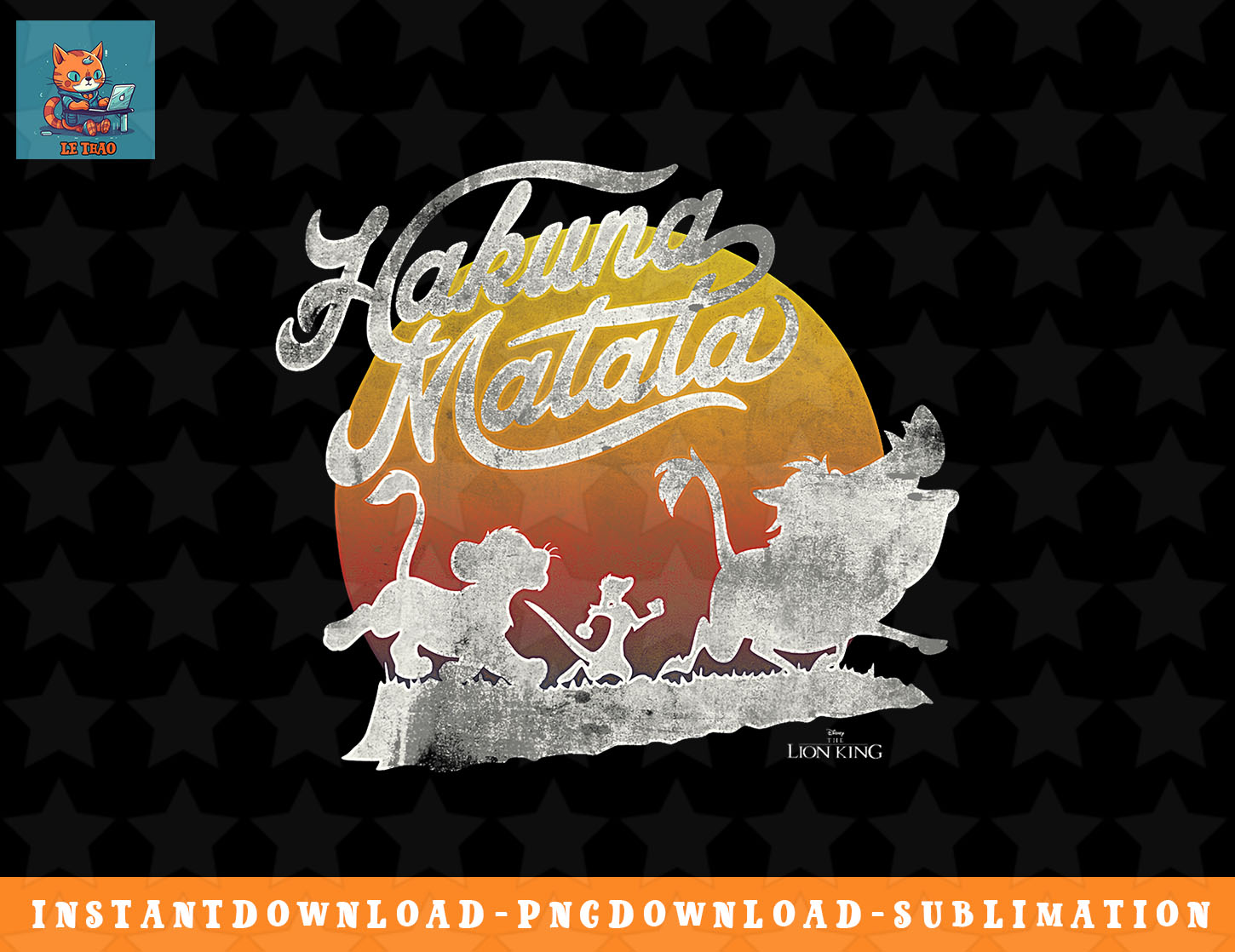 Disney Lion King Hakuna Matata Stamp Silhouette png, sublima - Inspire ...