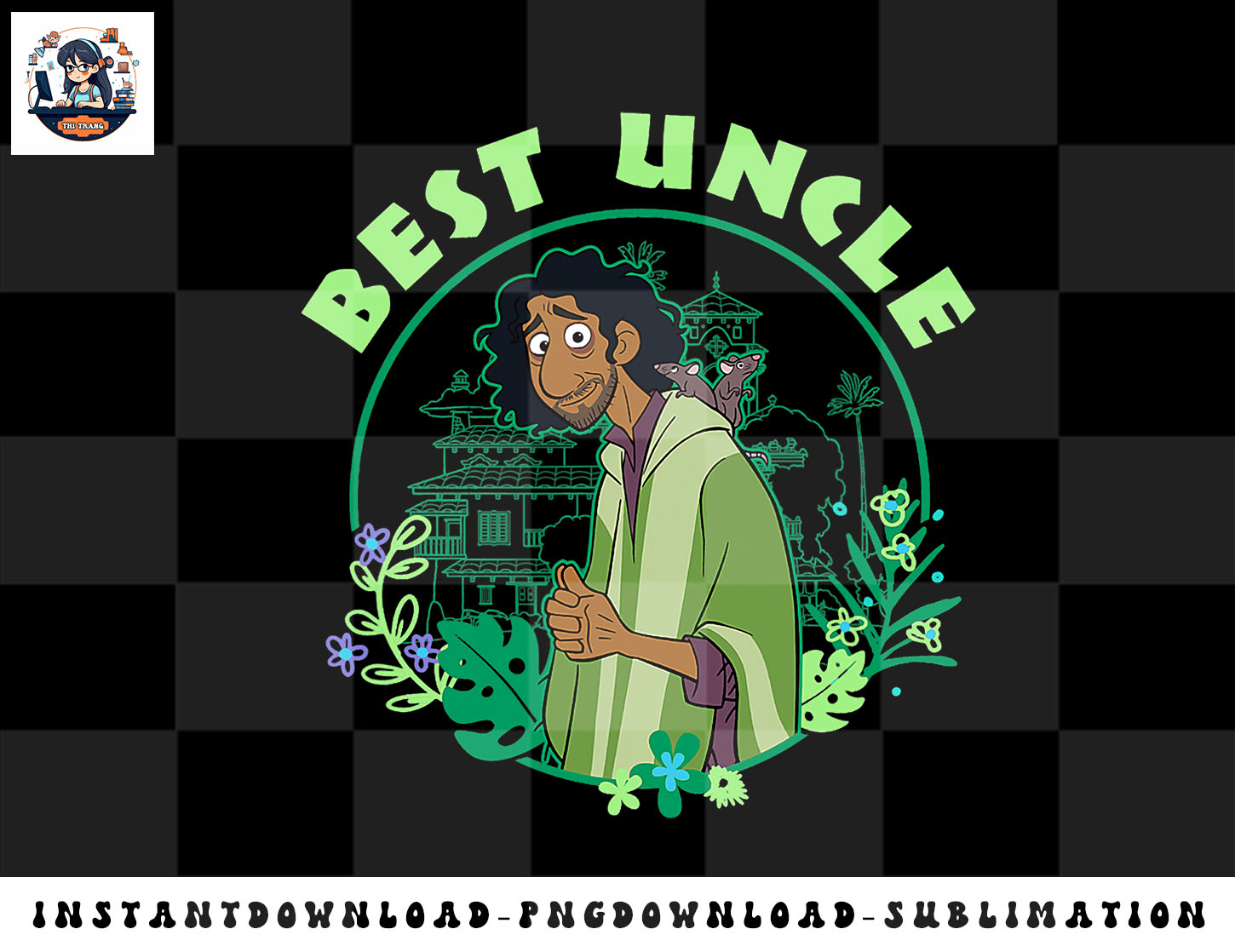 Disney Encanto Bruno Best Uncle Poster png, sublimation, dig | Inspire ...