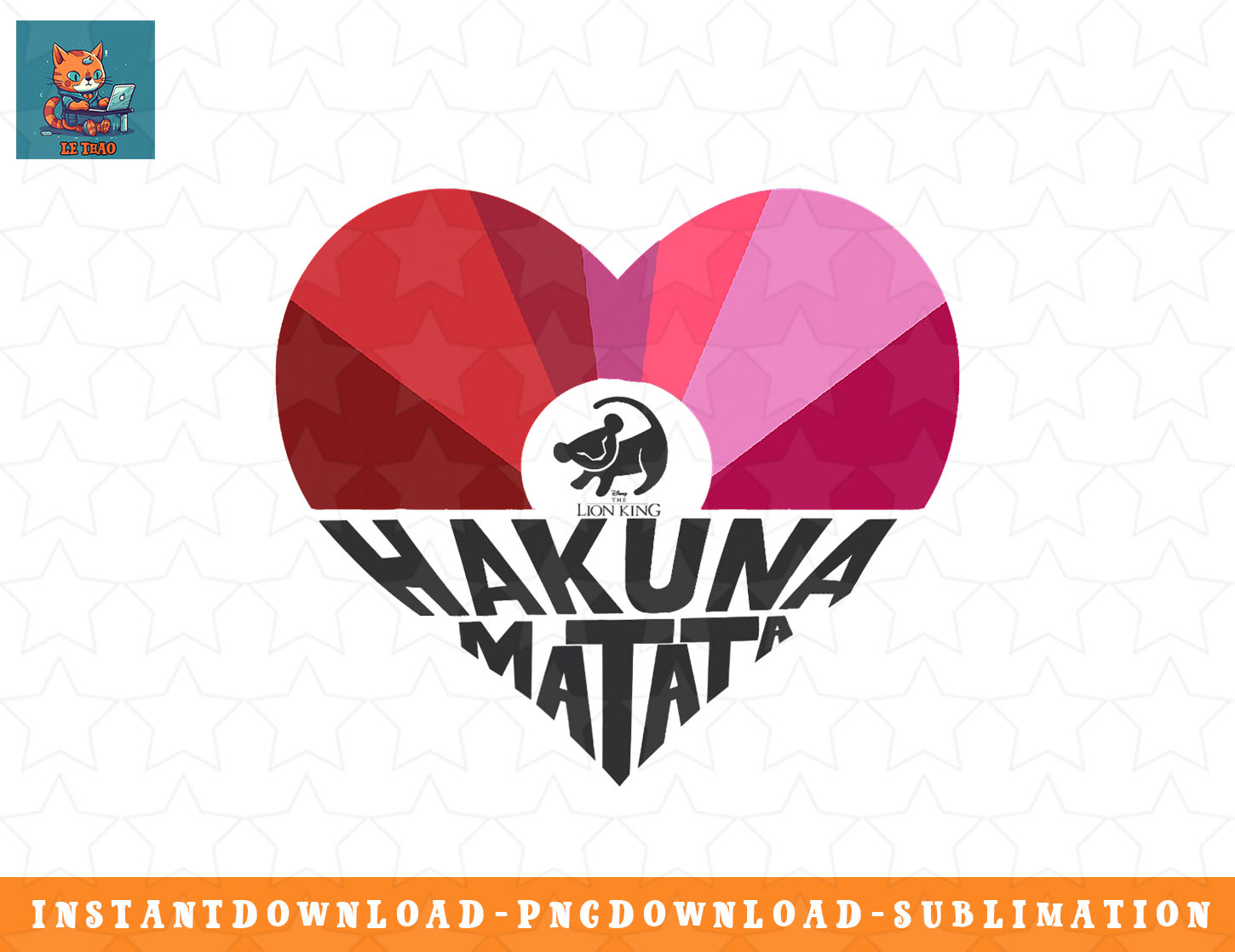 Disney Lion King Simba Hakuna Matata Heart png, sublimation, | Inspire ...