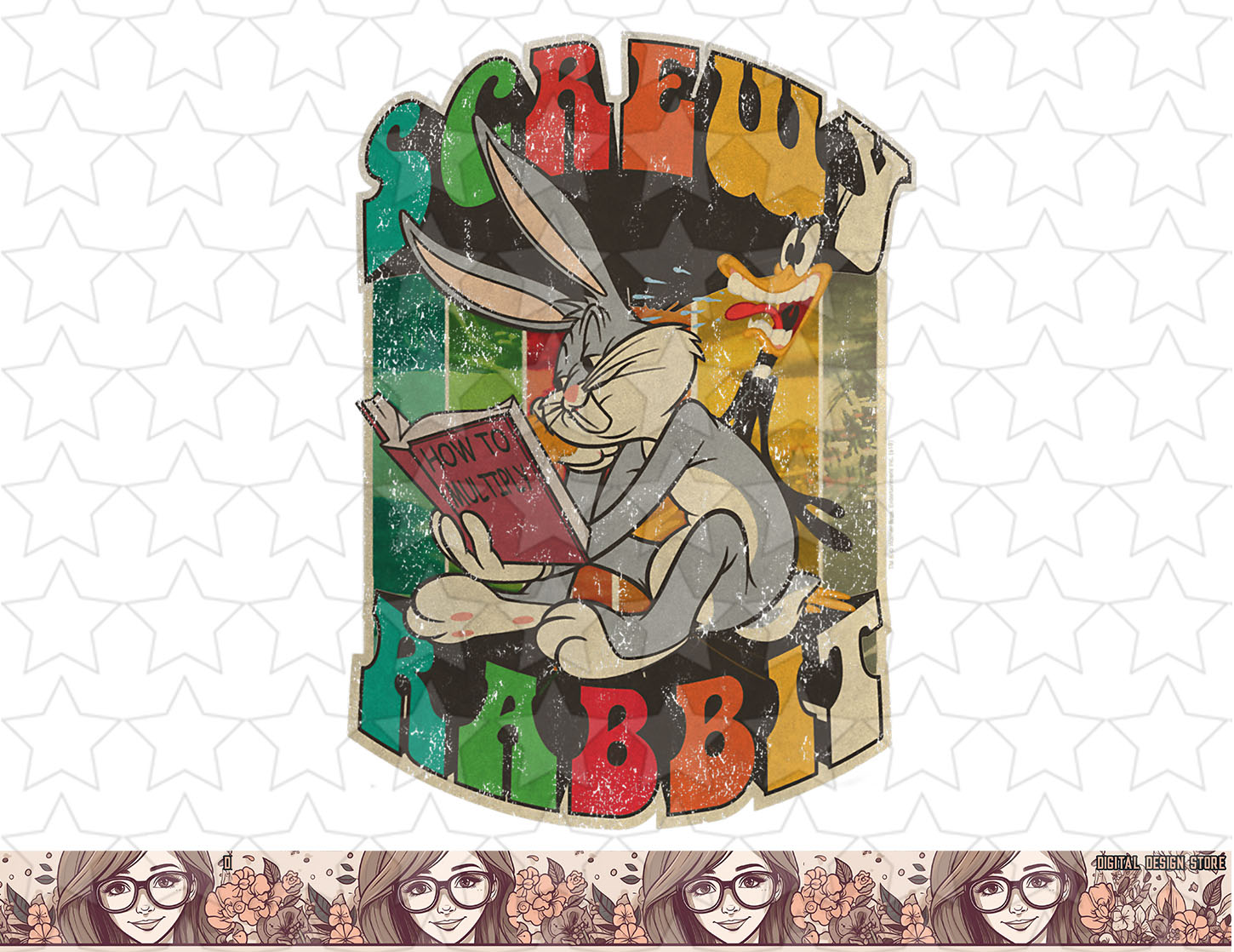 Looney Tunes Bugs Bunny Screwy Rabbit png, sublimation, digi | Inspire ...