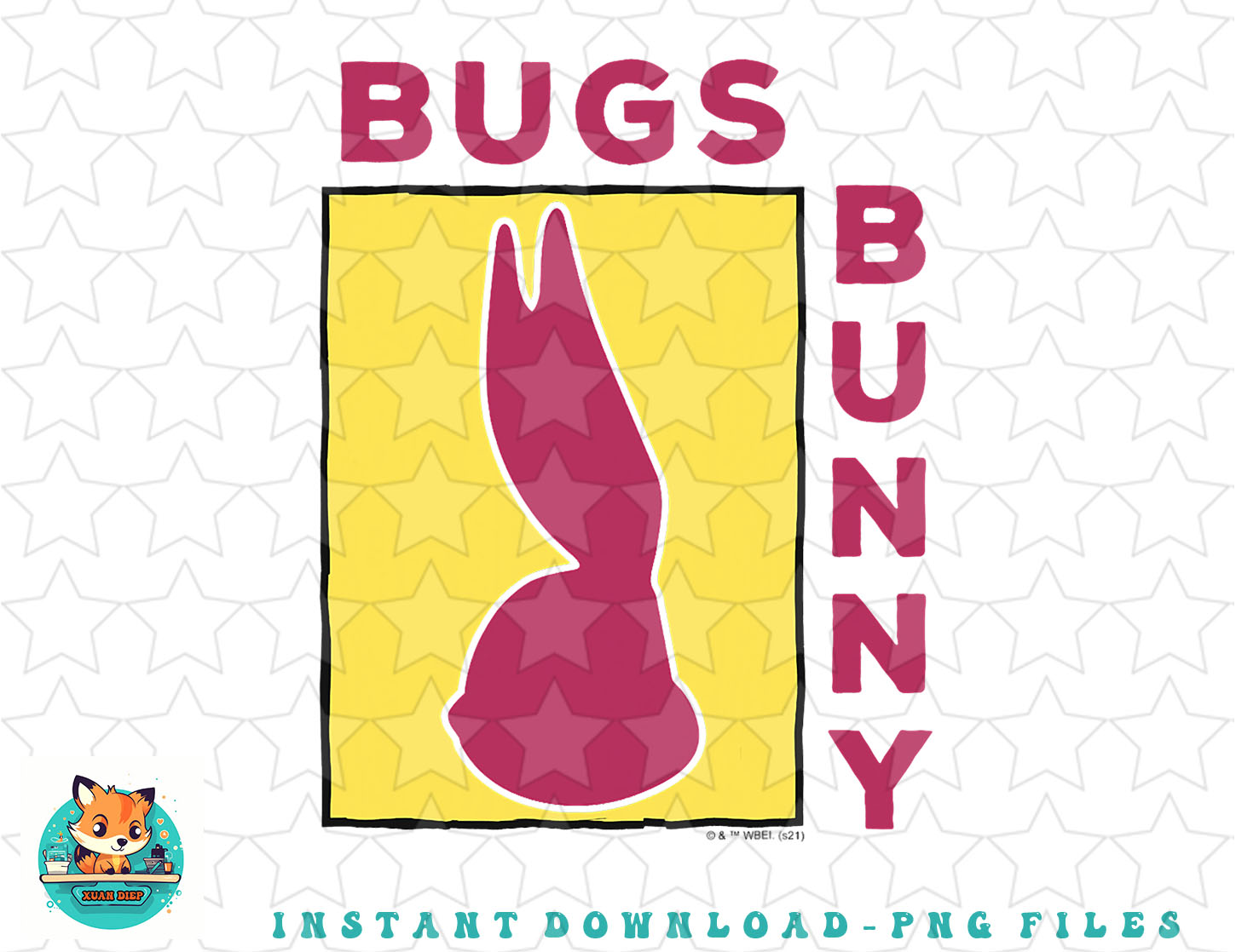 Looney Tunes Bugs Bunny Side Profile Silhouette Box Up png, | Inspire ...