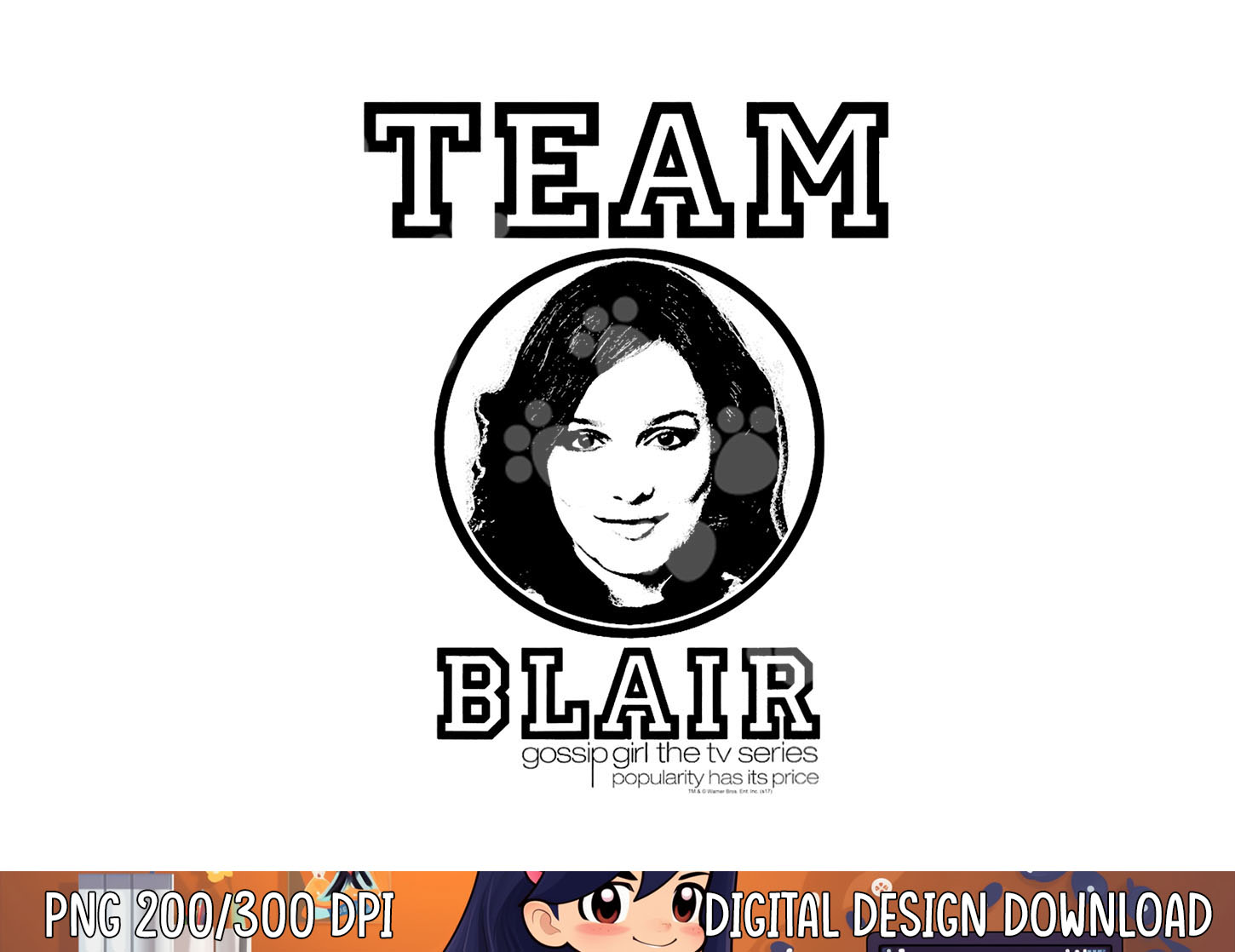Gossip Girl Team Blair png, sublimation - Inspire Uplift