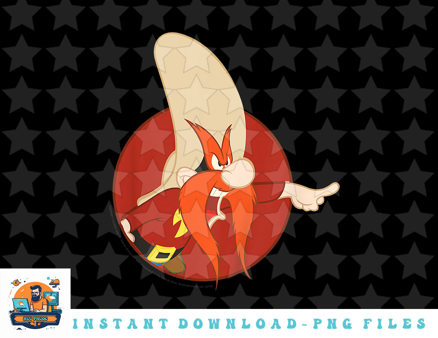 Kids Looney Tunes Yosemite Sam Red Circle Portrait png, subl | Inspire ...