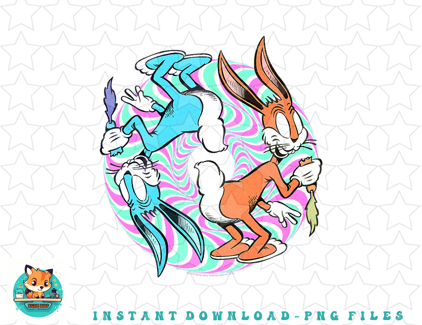 Looney Tunes Bugs Bunny Wacky Wabbit png, sublimation, digit - Inspire ...