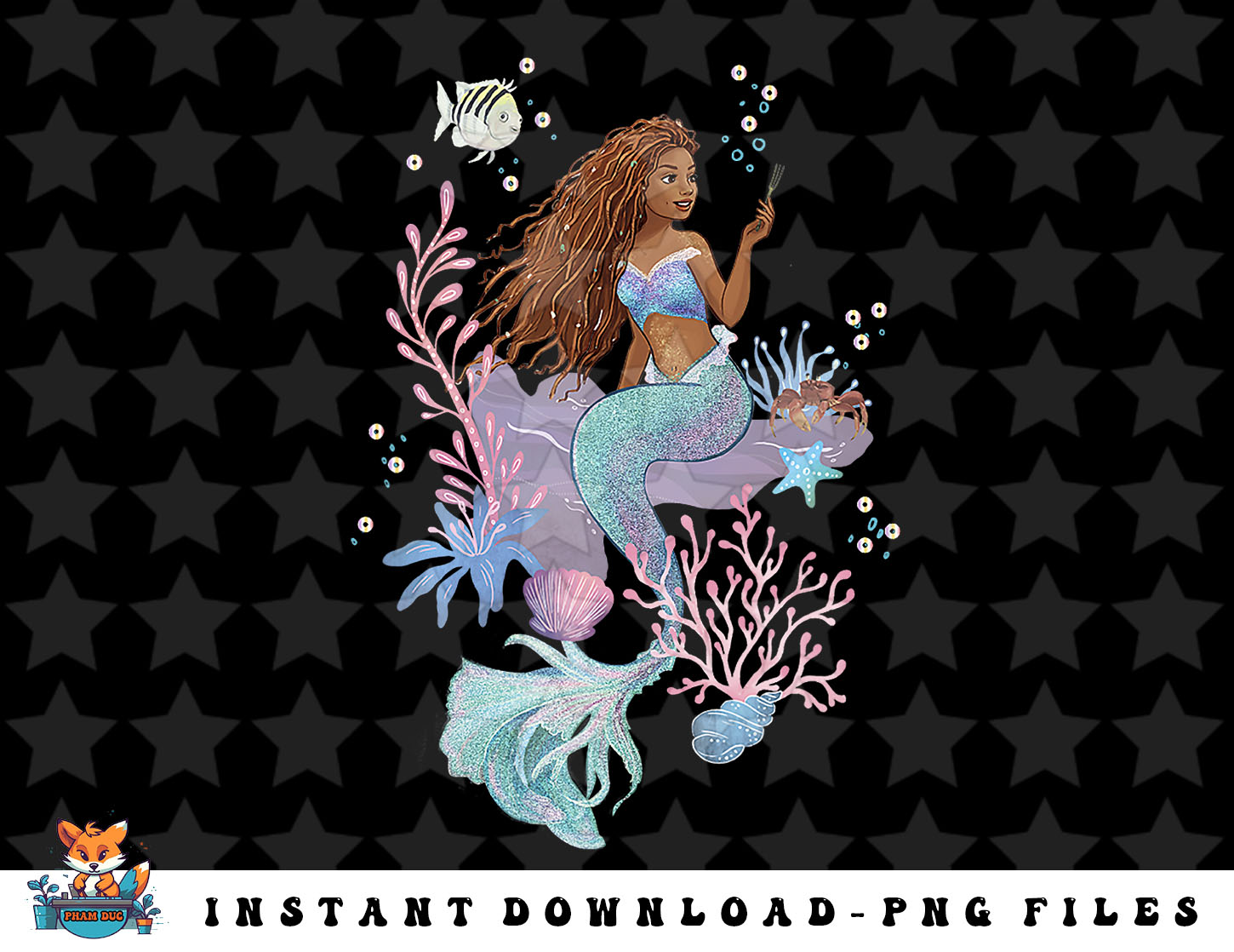 Disney The Little Mermaid Ariel Sebastian & Flounder Poster - Inspire ...