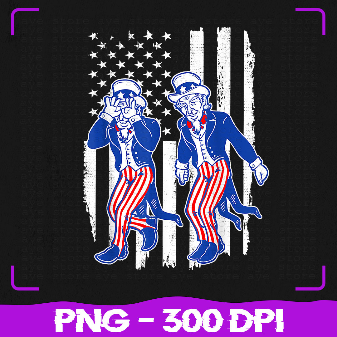 Kids Uncle Sam Griddy Dance Png, 4th Of July American Flag P | Inspire ...