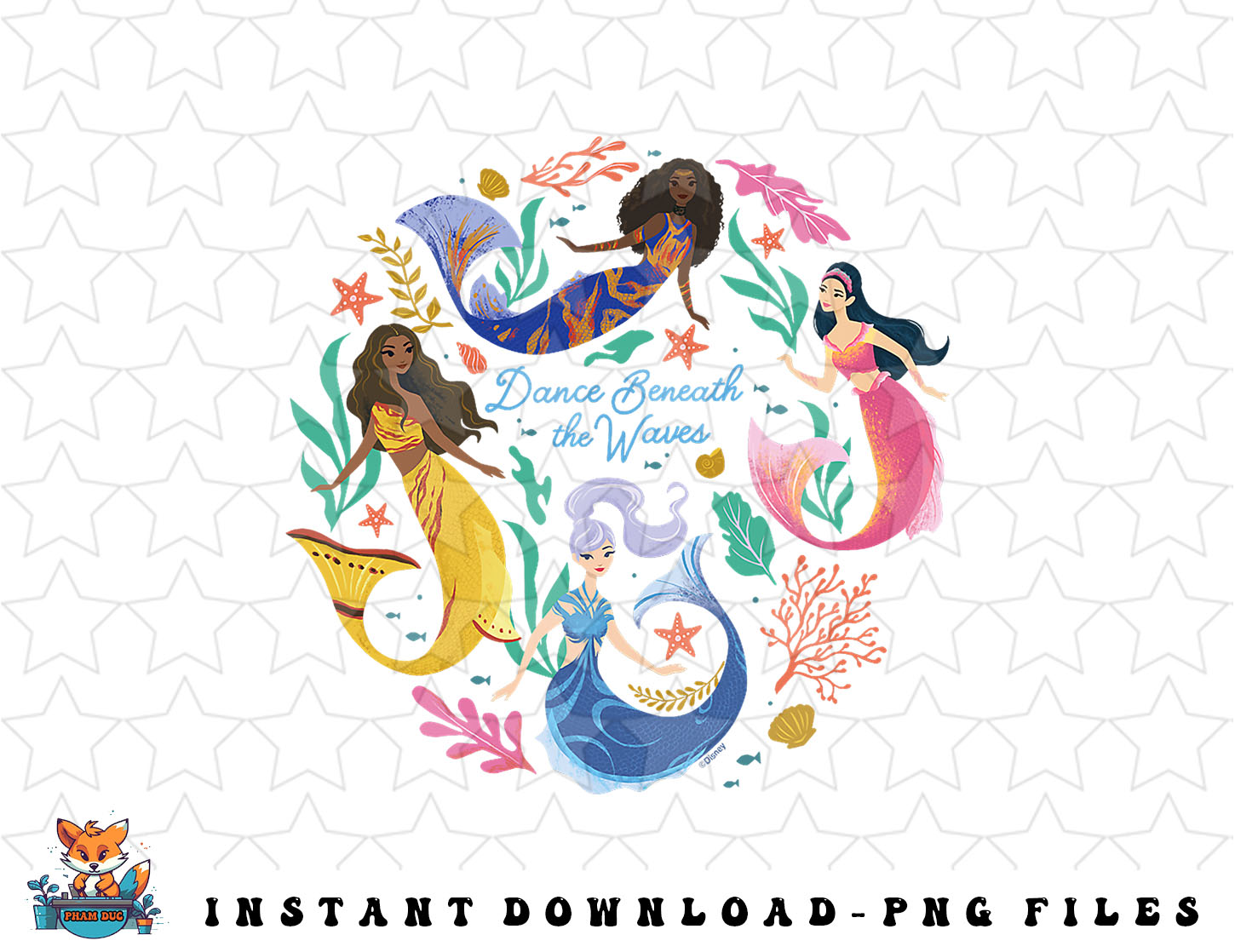 Disney The Little Mermaid Dance Beneath the Waves png, subli | Inspire ...