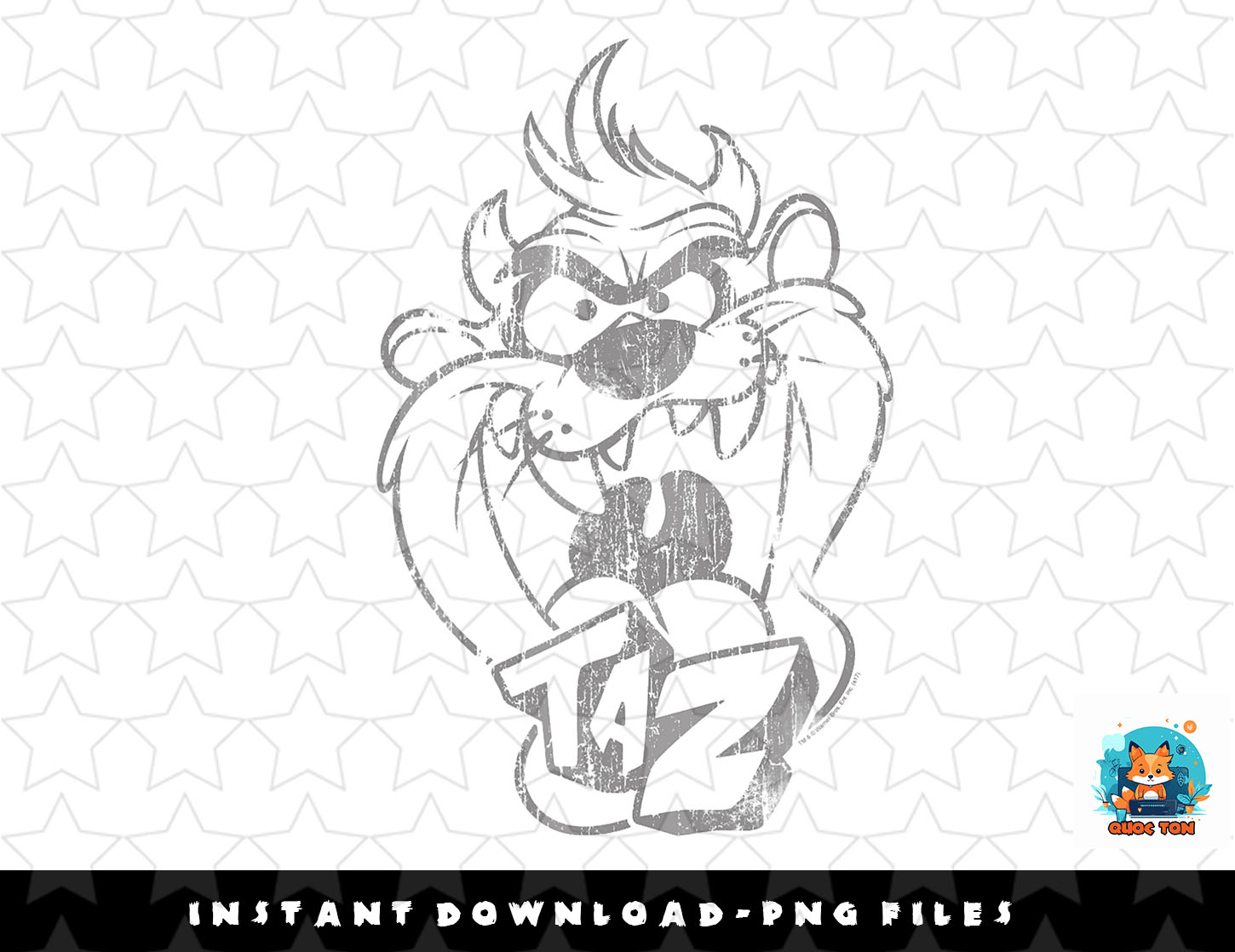 Looney Tunes Faded Taz png, sublimation, digital download | Inspire Uplift