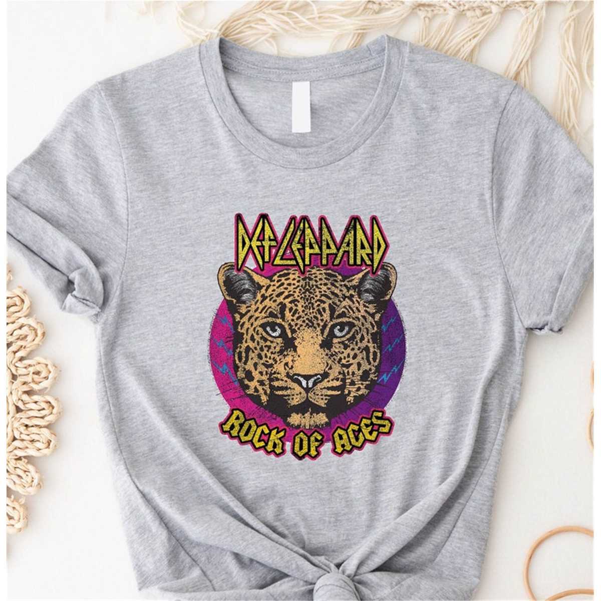 Def Leppard Rock Of Ages Shirt, Rock Band 80s Tee, Def Tired - Inspire ...