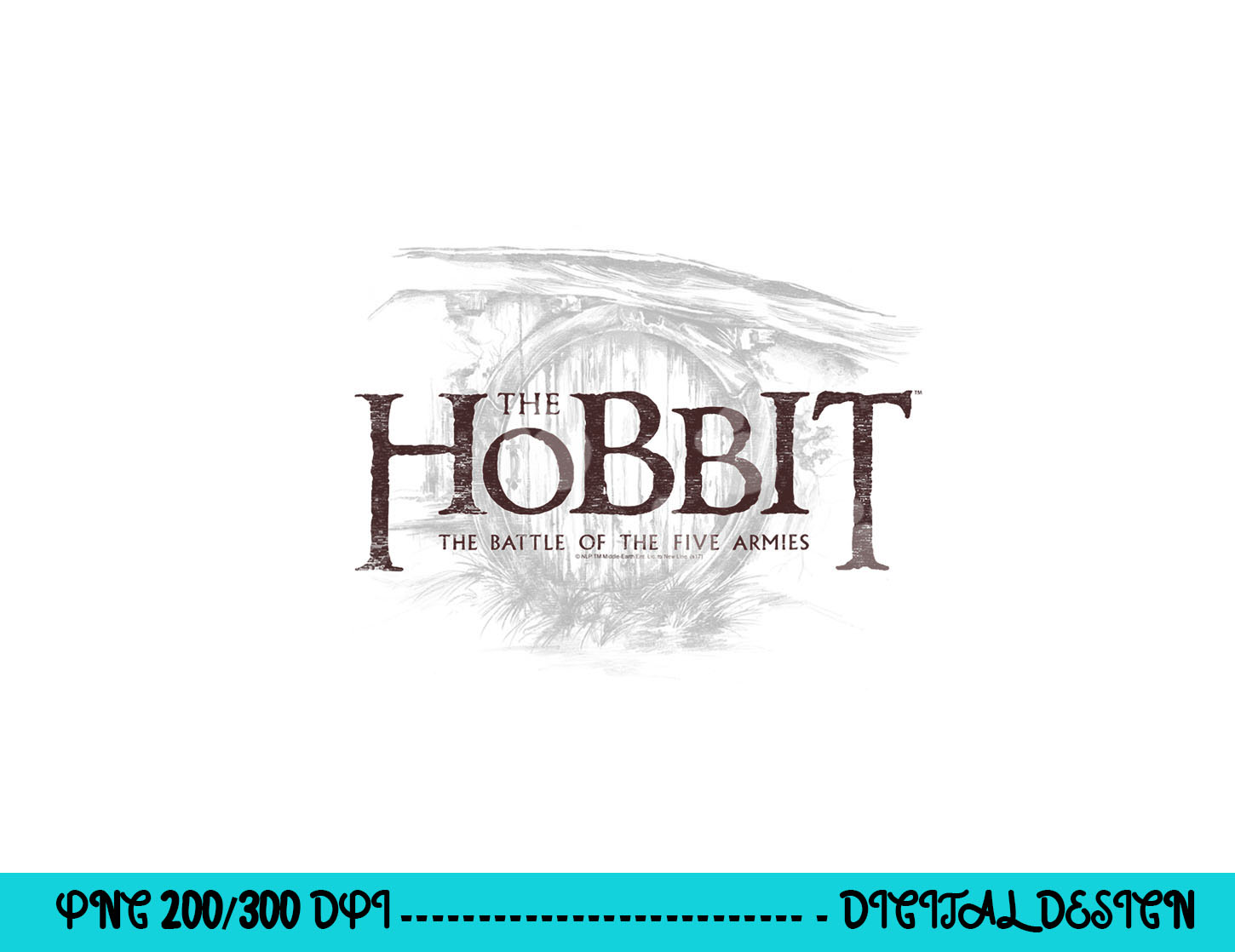 Hobbit Door Logo png, sublimation - Inspire Uplift