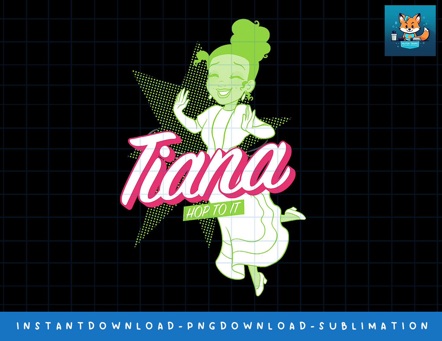 Disney Princess Tiana Hop To It Comic Style Outline png, sub | Inspire ...