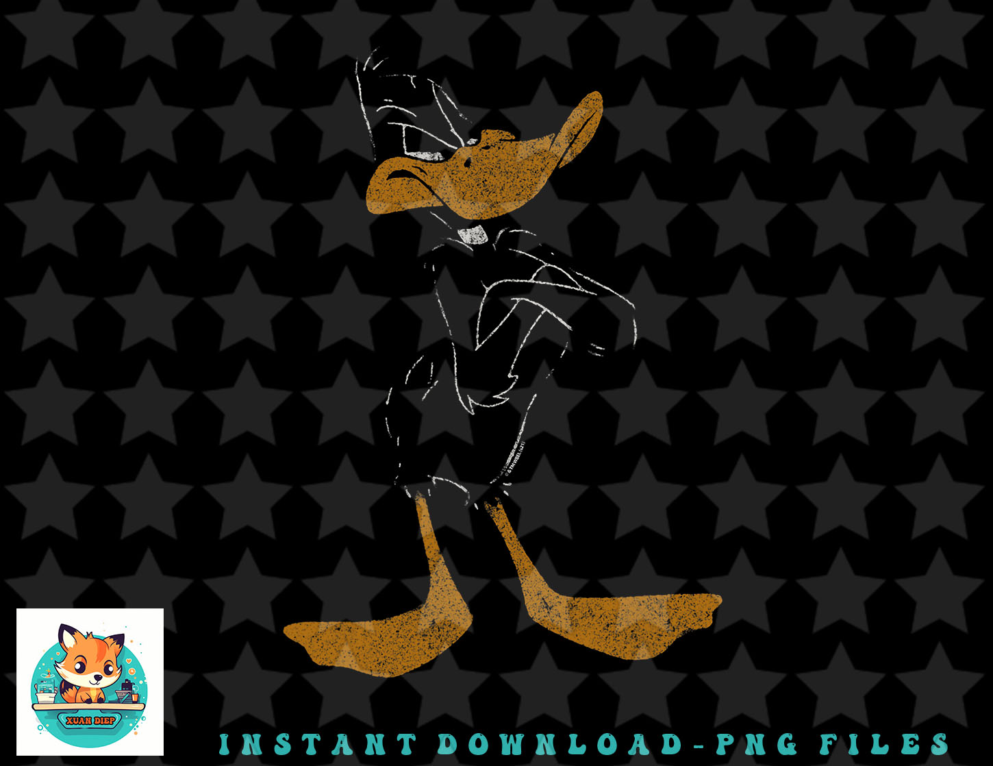 Looney Tunes Daffy Duck Judging Poster png, sublimation, dig | Inspire ...