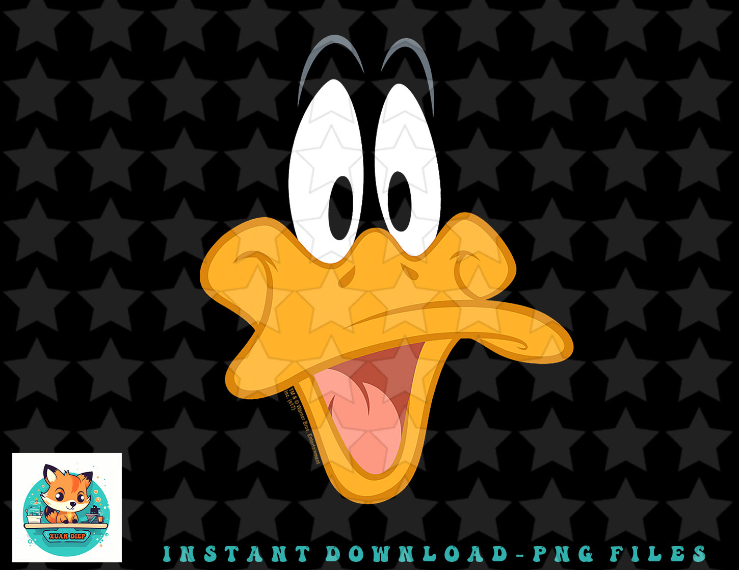 Looney Tunes Daffy Face png, sublimation, digital download | Inspire Uplift