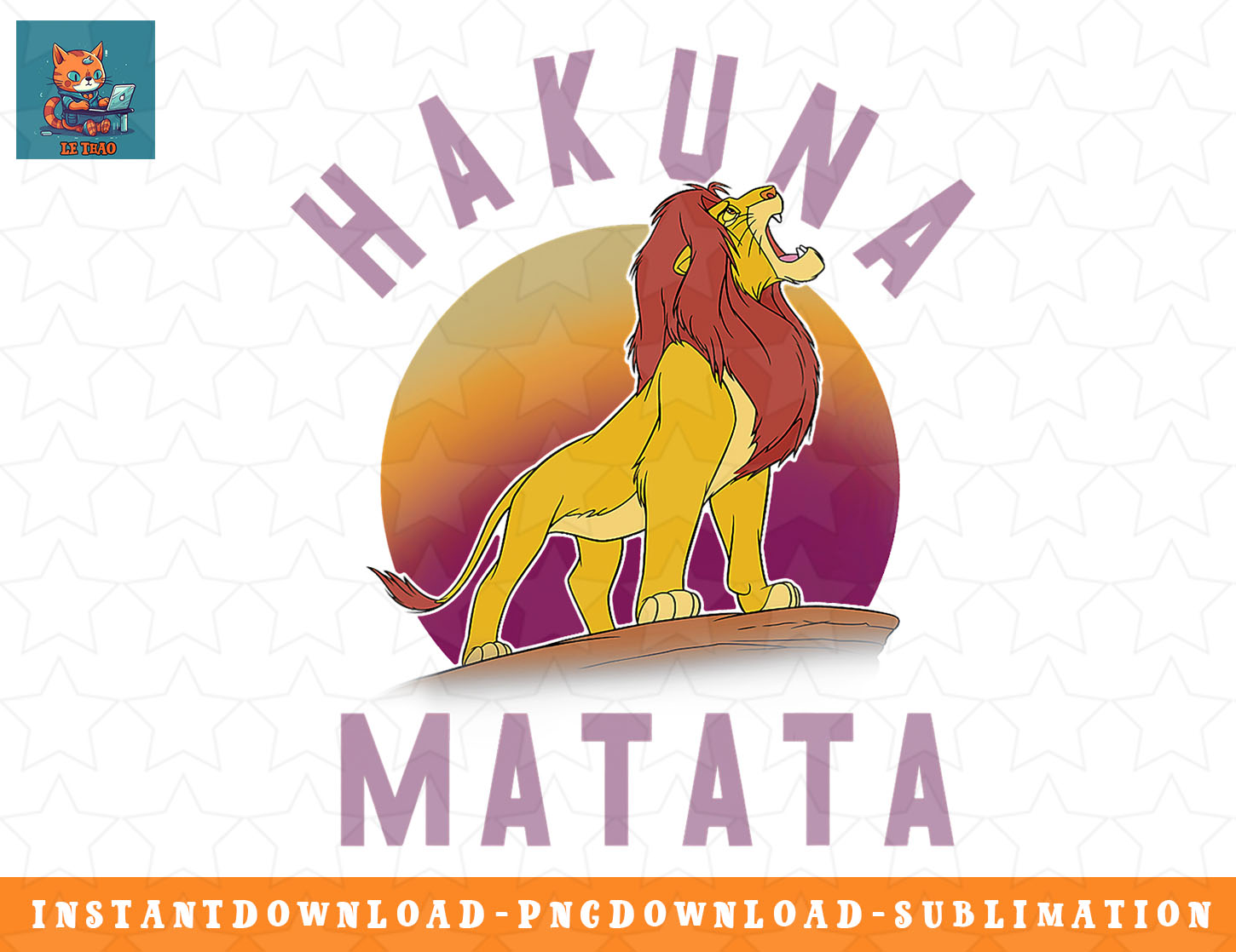 Disney The Lion King Hakuna Matata Simba Roaring png, sublim | Inspire ...